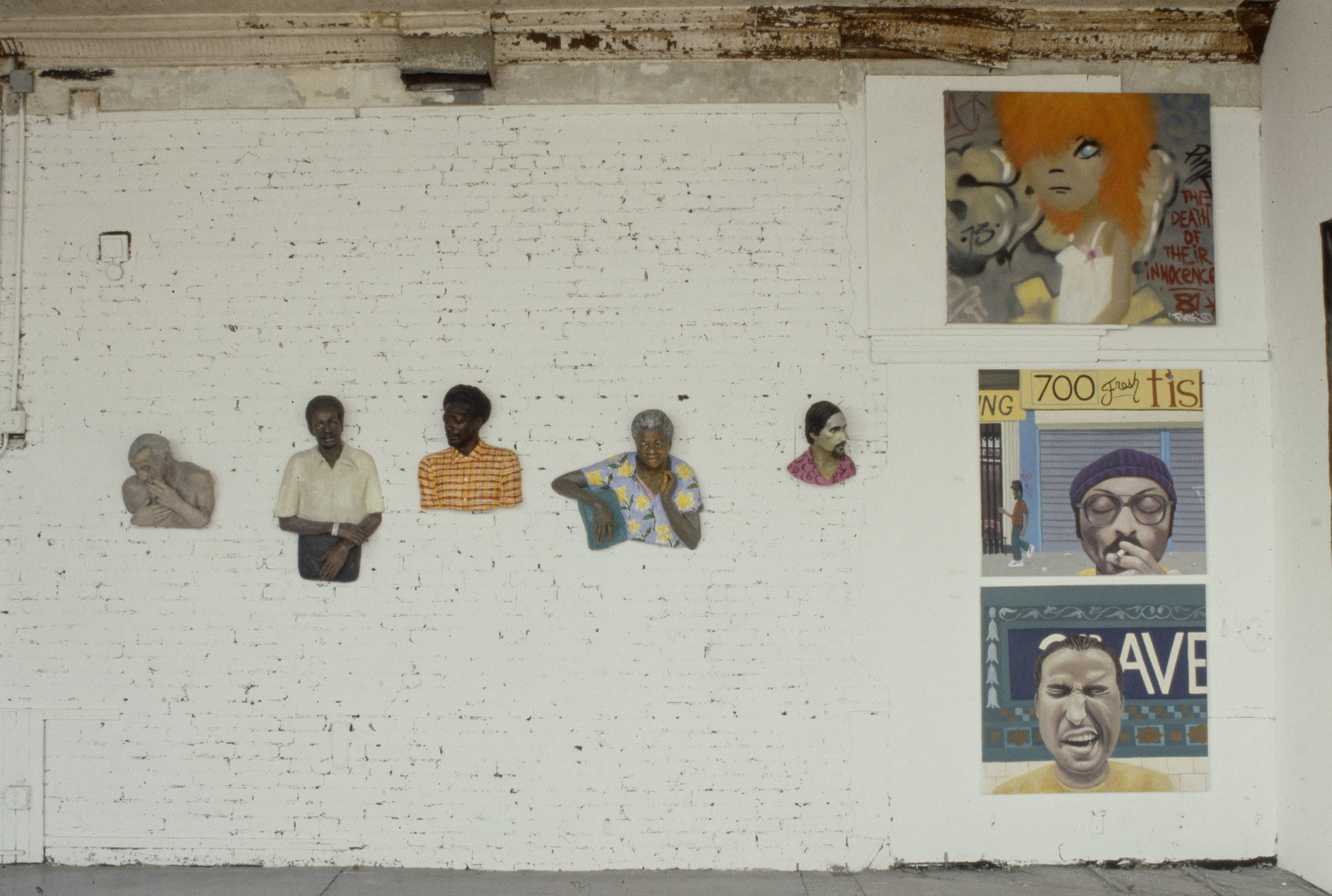 Installation view of the P.S. 1 exhibition "The New Portrait" | MoMA