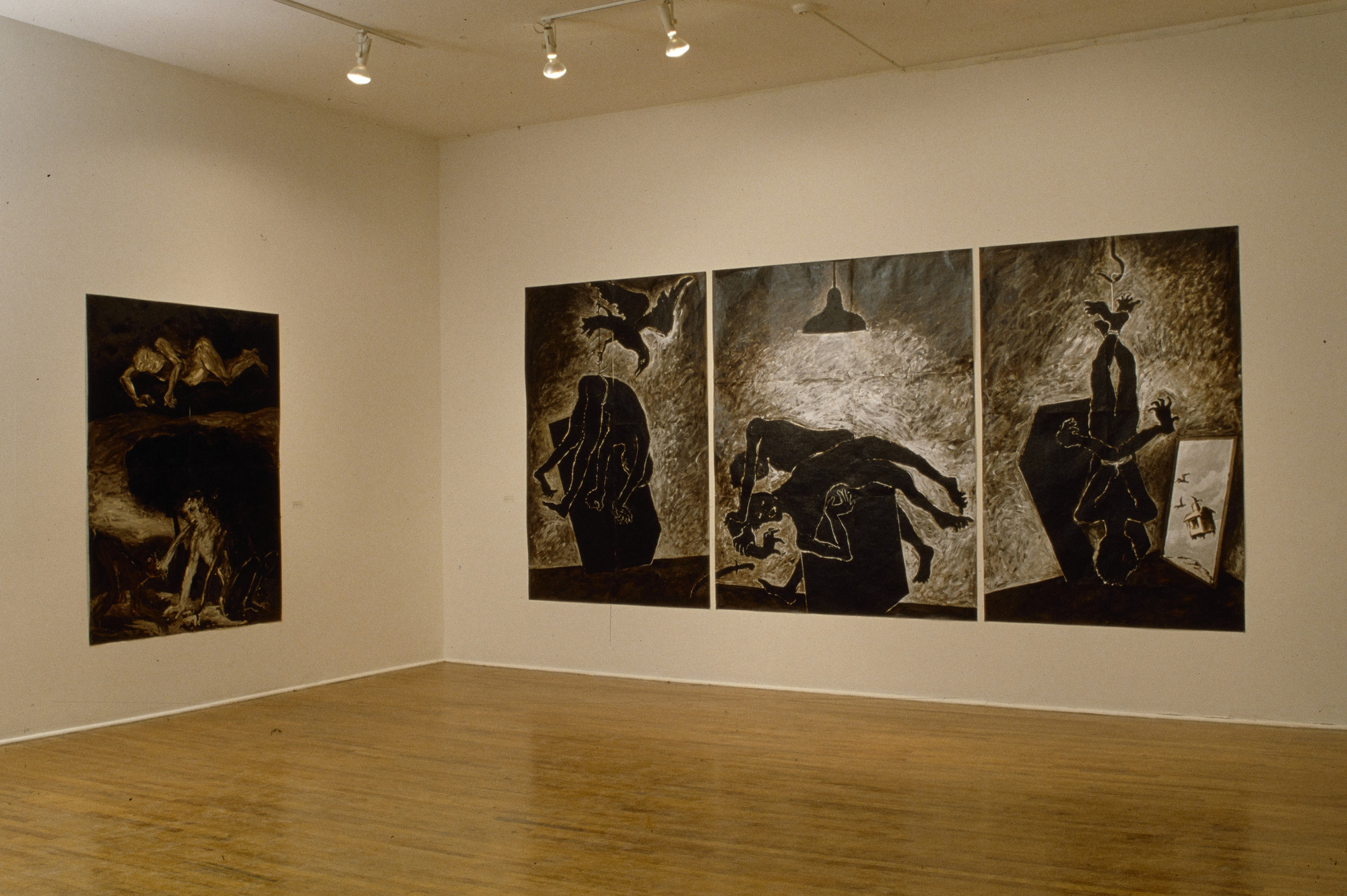 Installation view of work by Ken Unsworth in the P.S. 1 exhibition "An ...