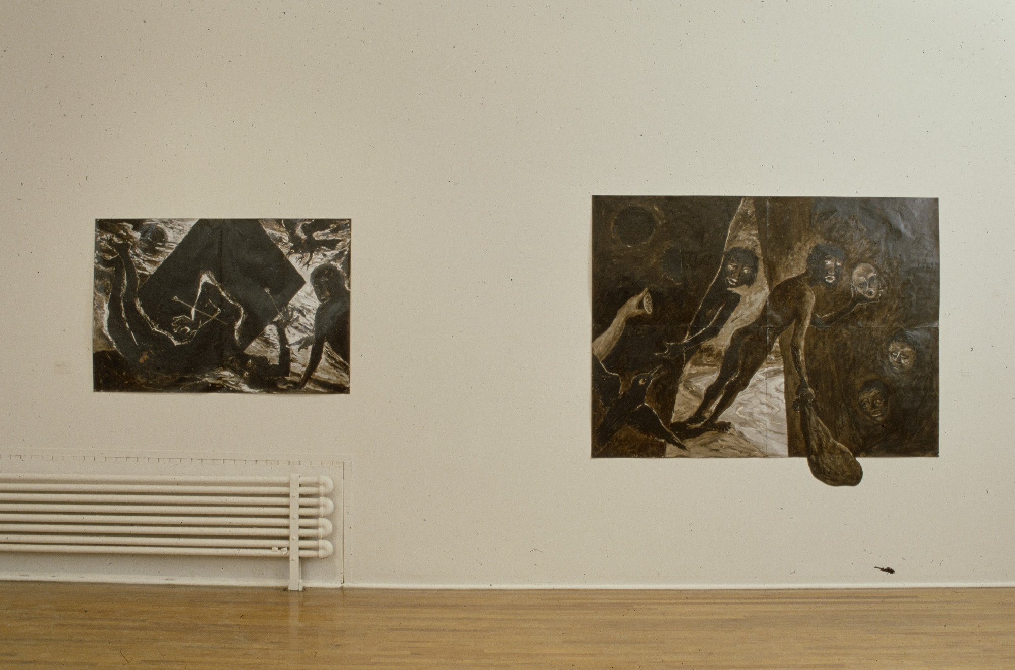 Installation view of work by Ken Unsworth in the P.S. 1 exhibition "An ...