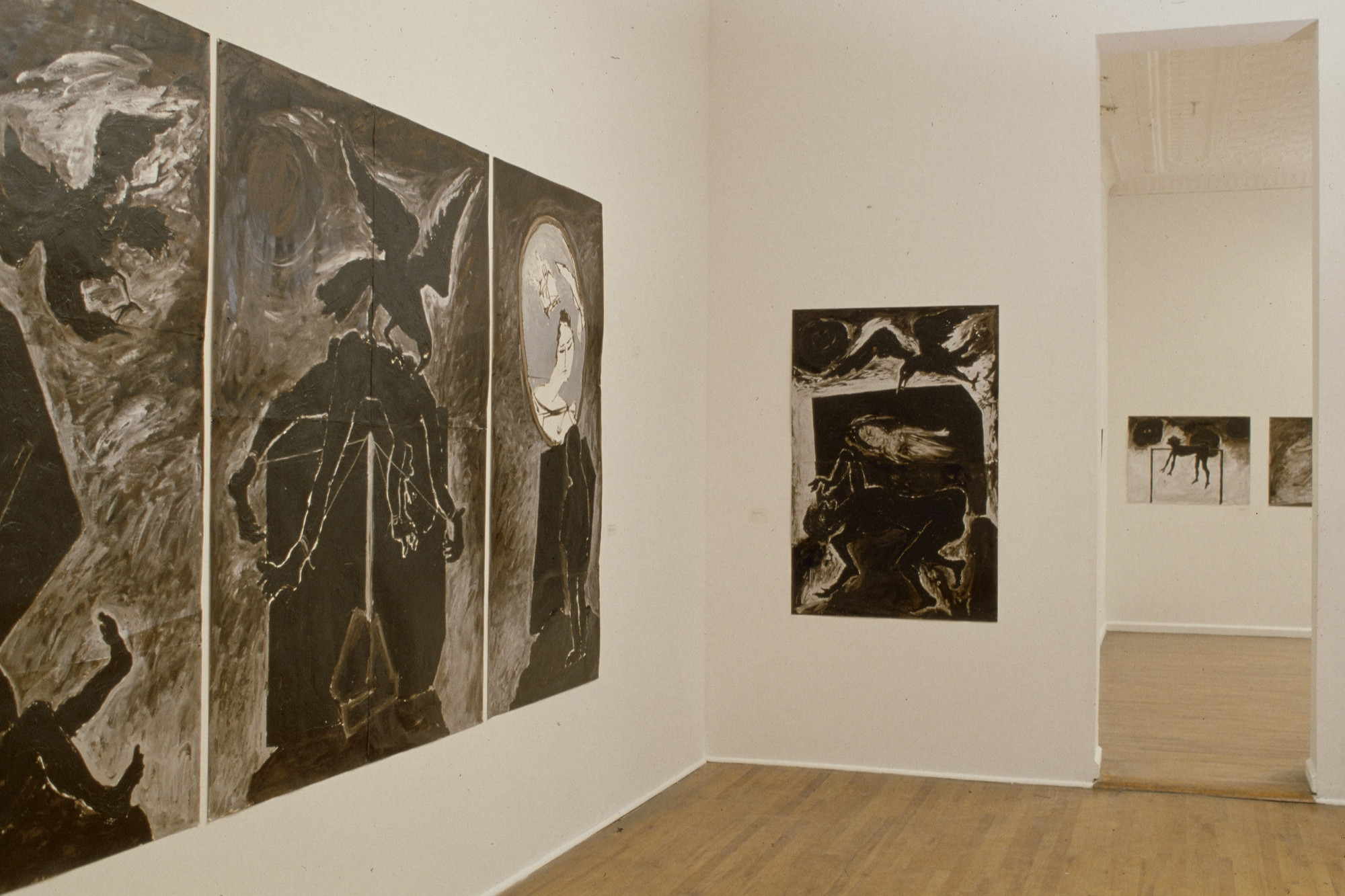 Installation view of work by Ken Unsworth in the P.S. 1 exhibition "An ...