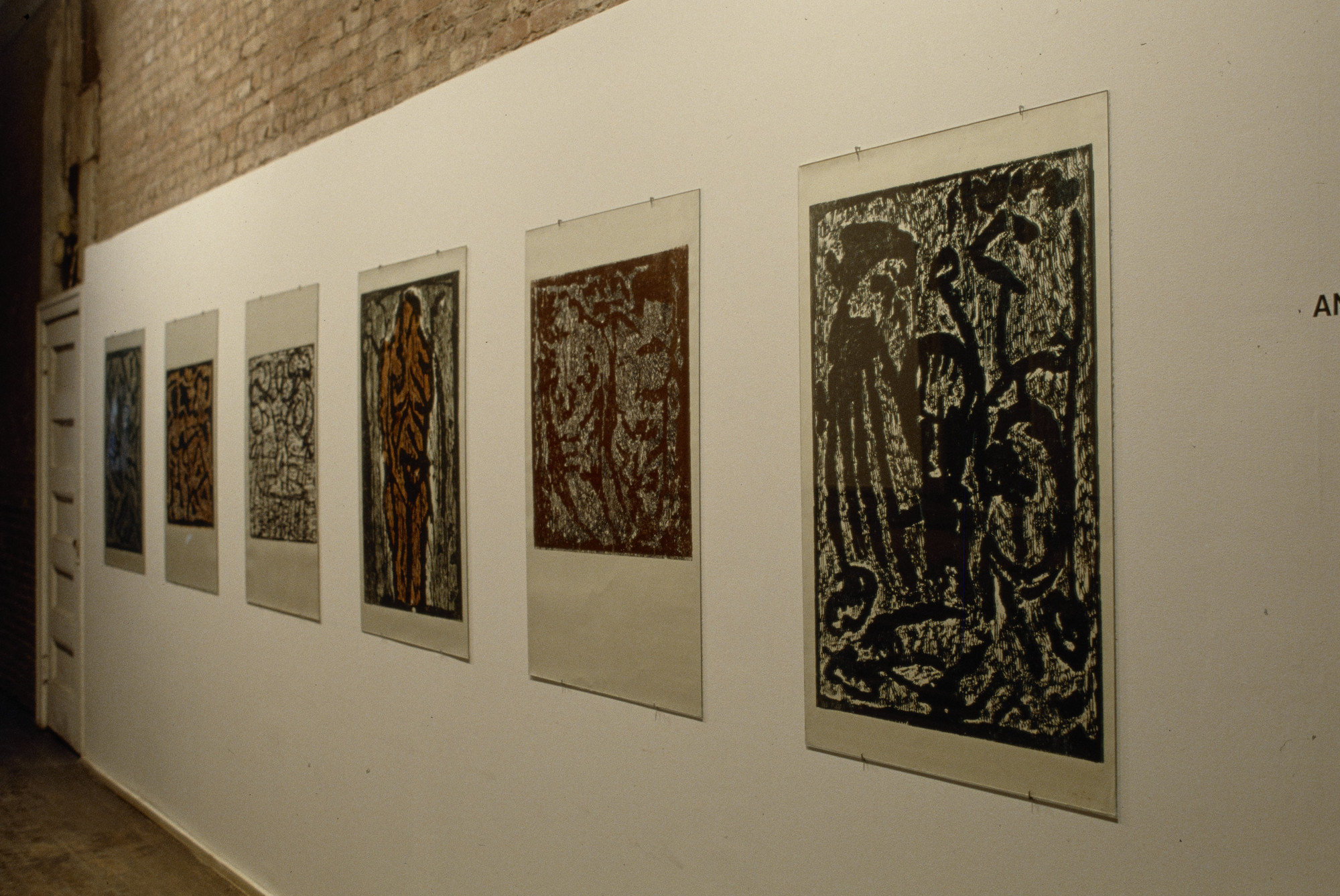 Installation view of work by Andy Carpenter in the P.S. 1 exhibition ...