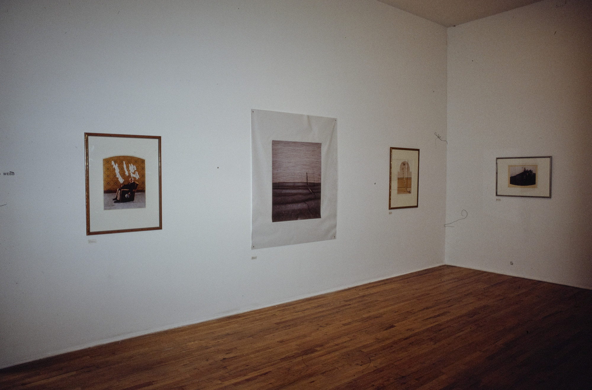 Installation view of work by Boyd Webb in the PS1 exhibition, "Eight ...