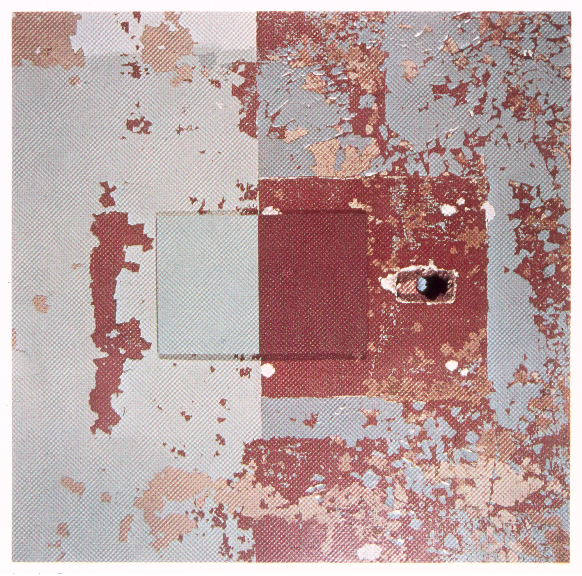 Installation view of Lucio Pozzi's work "P.S. 1 Paint" in the ...