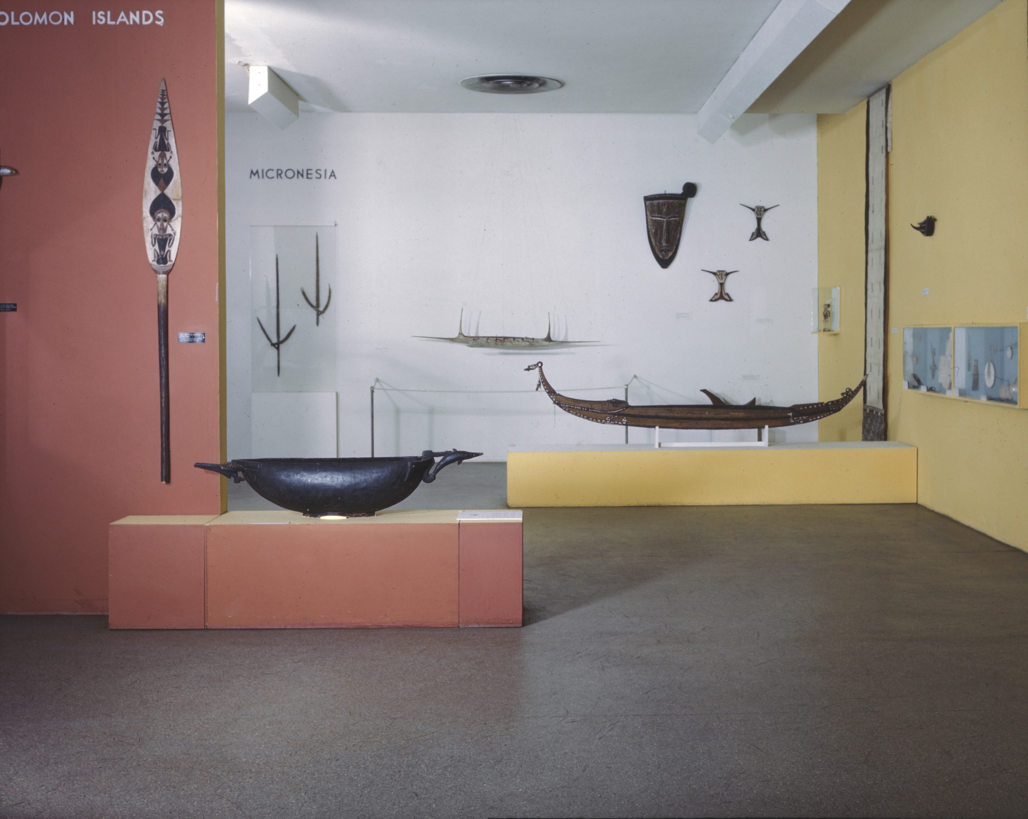 Installation view of the "Micronesia" section of the exhibition, "Arts ...