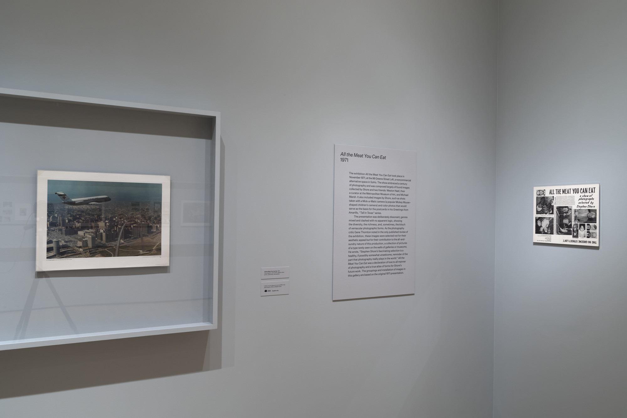 Installation view of the exhibition "Stephen Shore" | MoMA