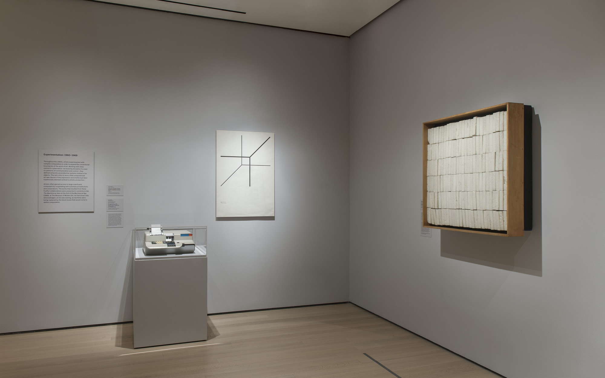 Installation view of the exhibition "Thinking Machines: Art and Design ...