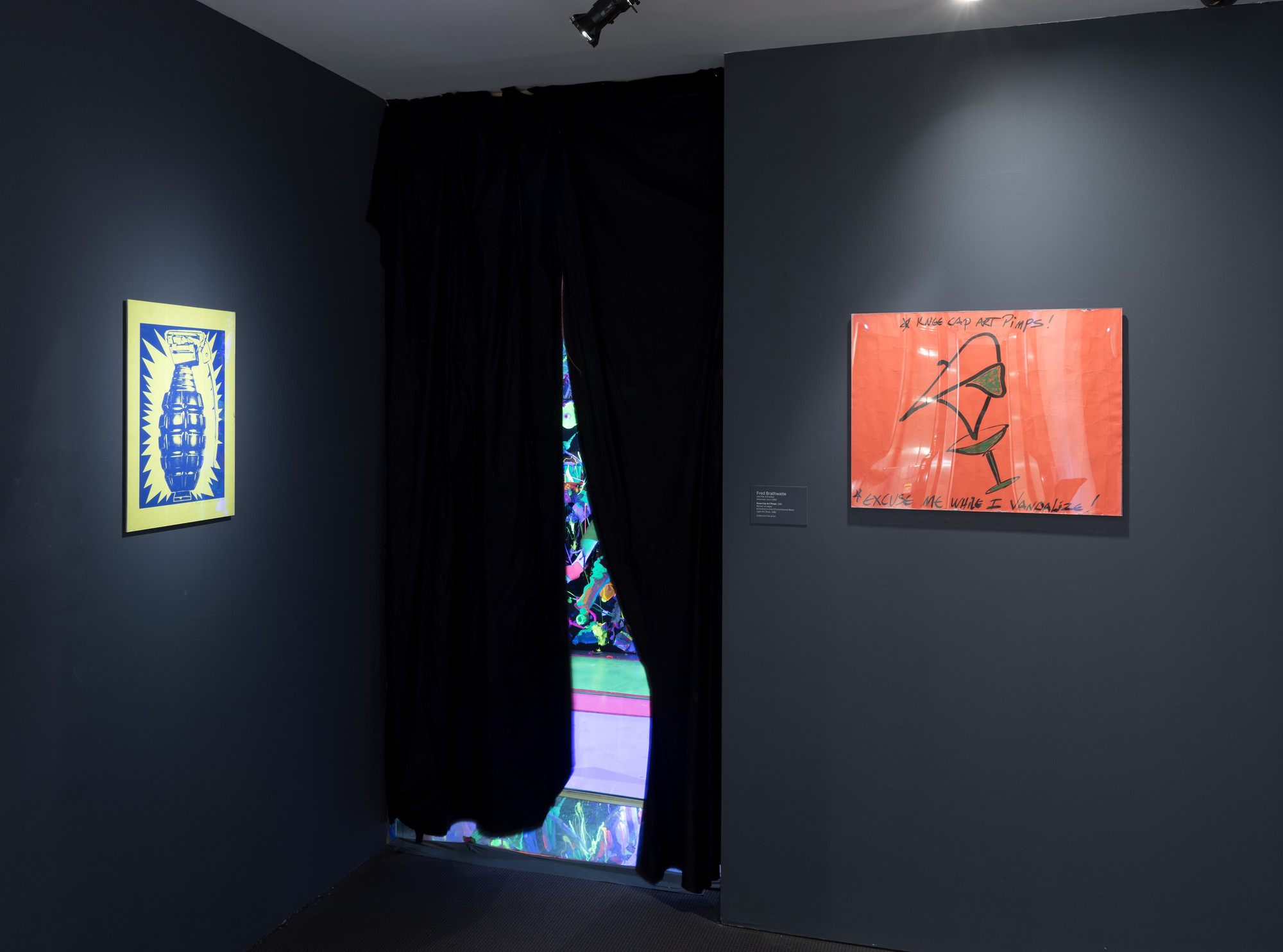 Installation view of the exhibition "Club 57: Film, Performance, and ...