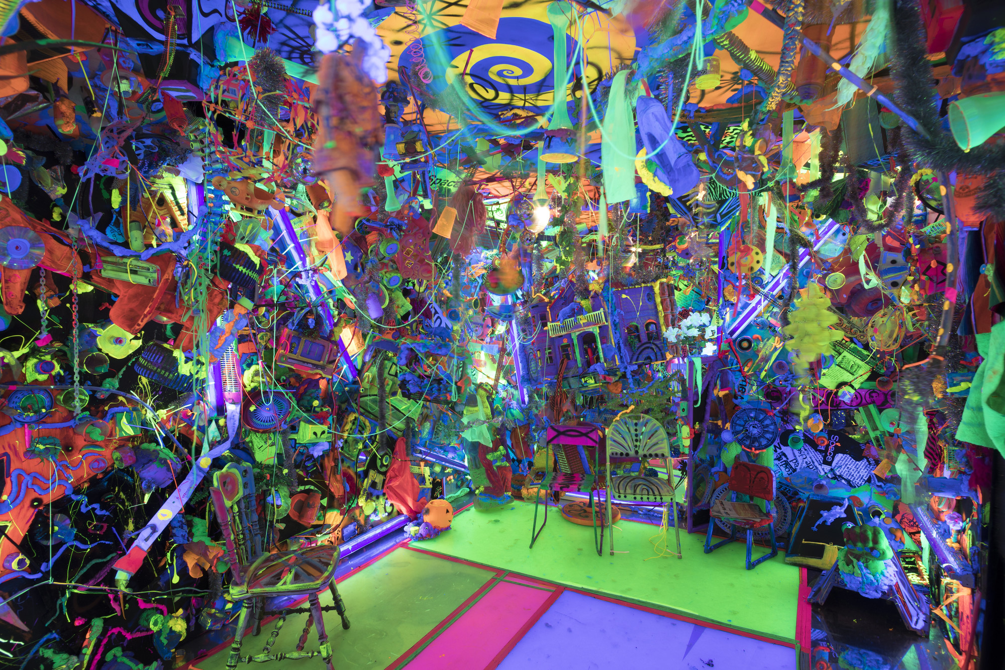 Installation view of the exhibition "Club 57: Film, Performance, and ...