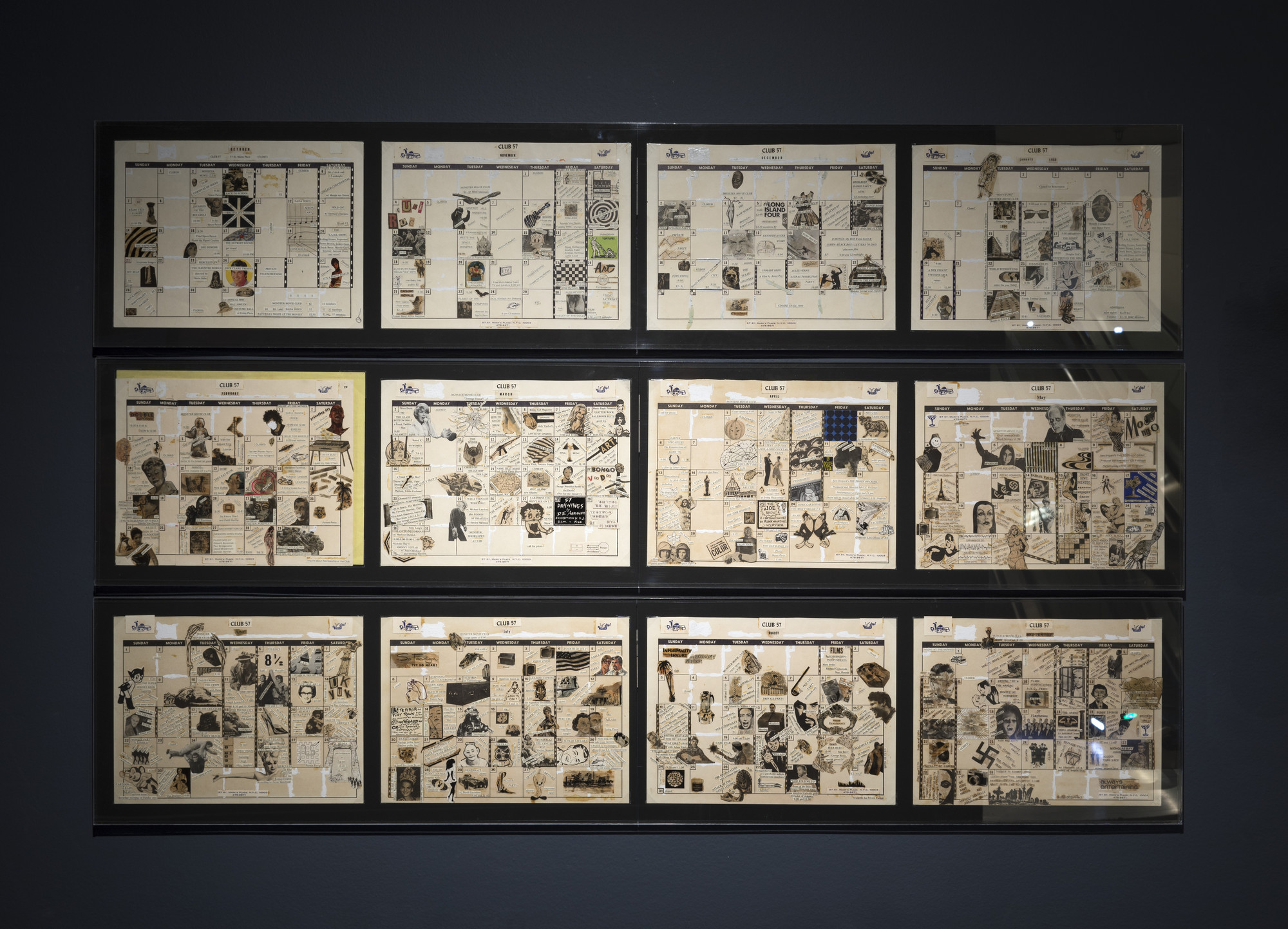 Installation view of the exhibition "Club 57: Film, Performance, and ...