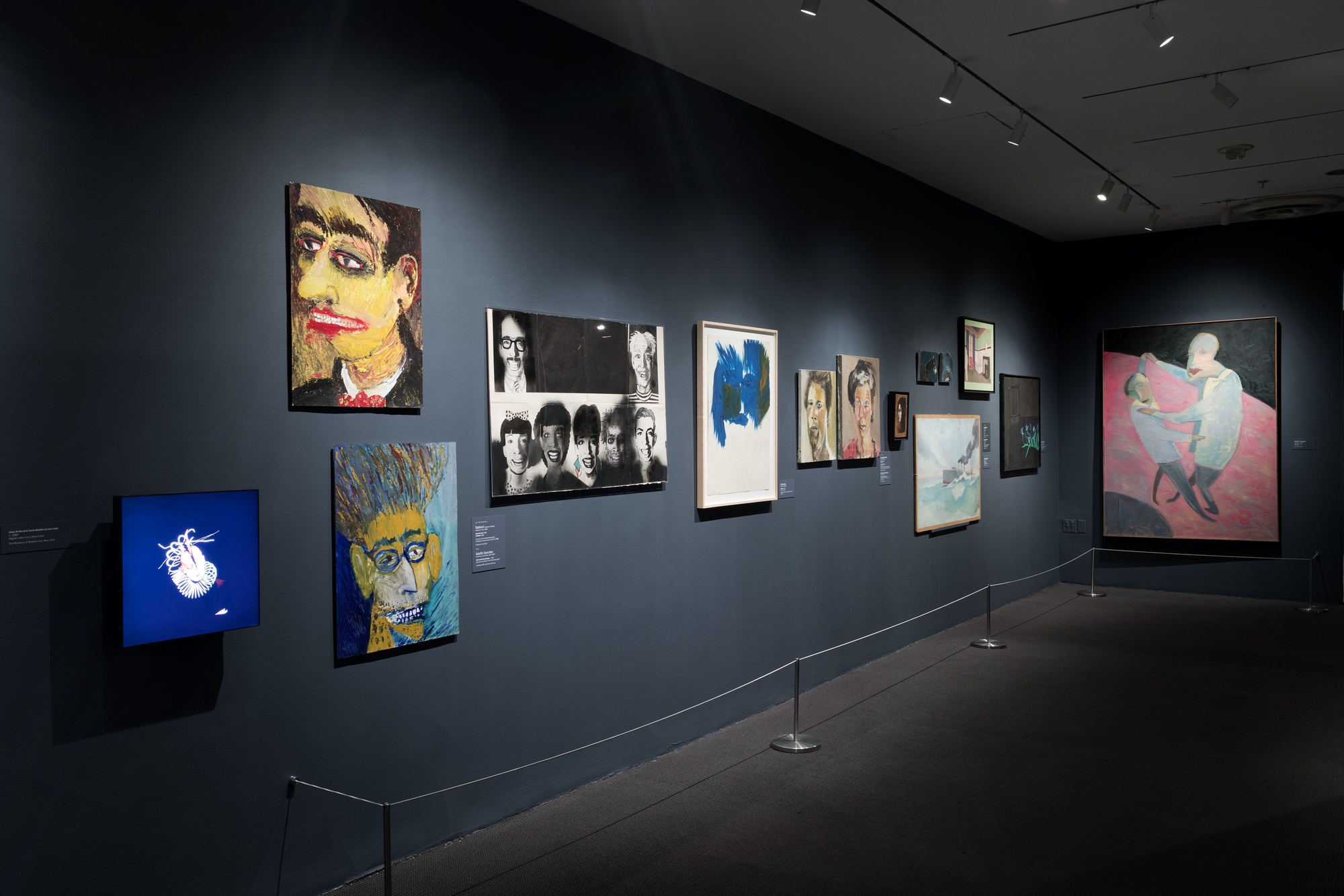 Installation view of the exhibition "Club 57: Film, Performance, and ...