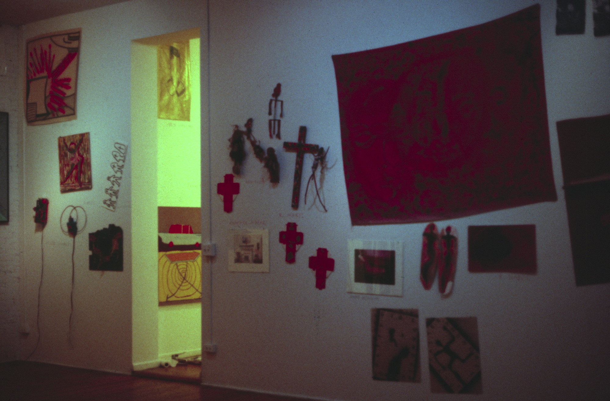 Installation view of the P.S. 1 exhibition "New York/New Wave" at MoMA ...