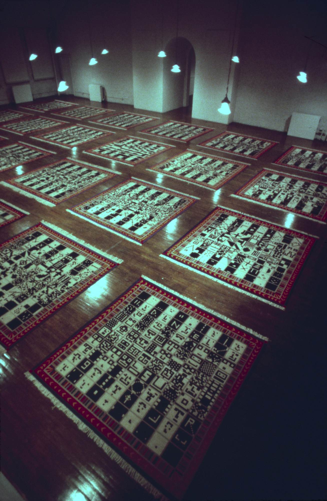 Installation view of the P.S. 1 exhibition "Alternating 1 to 100 and ...