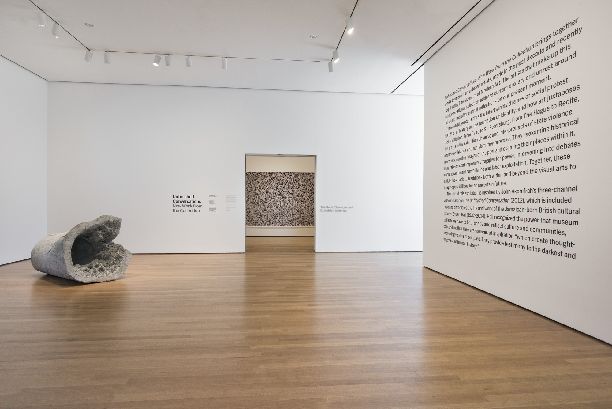 Installation view of the exhibition "Unfinished Conversations: New Work ...