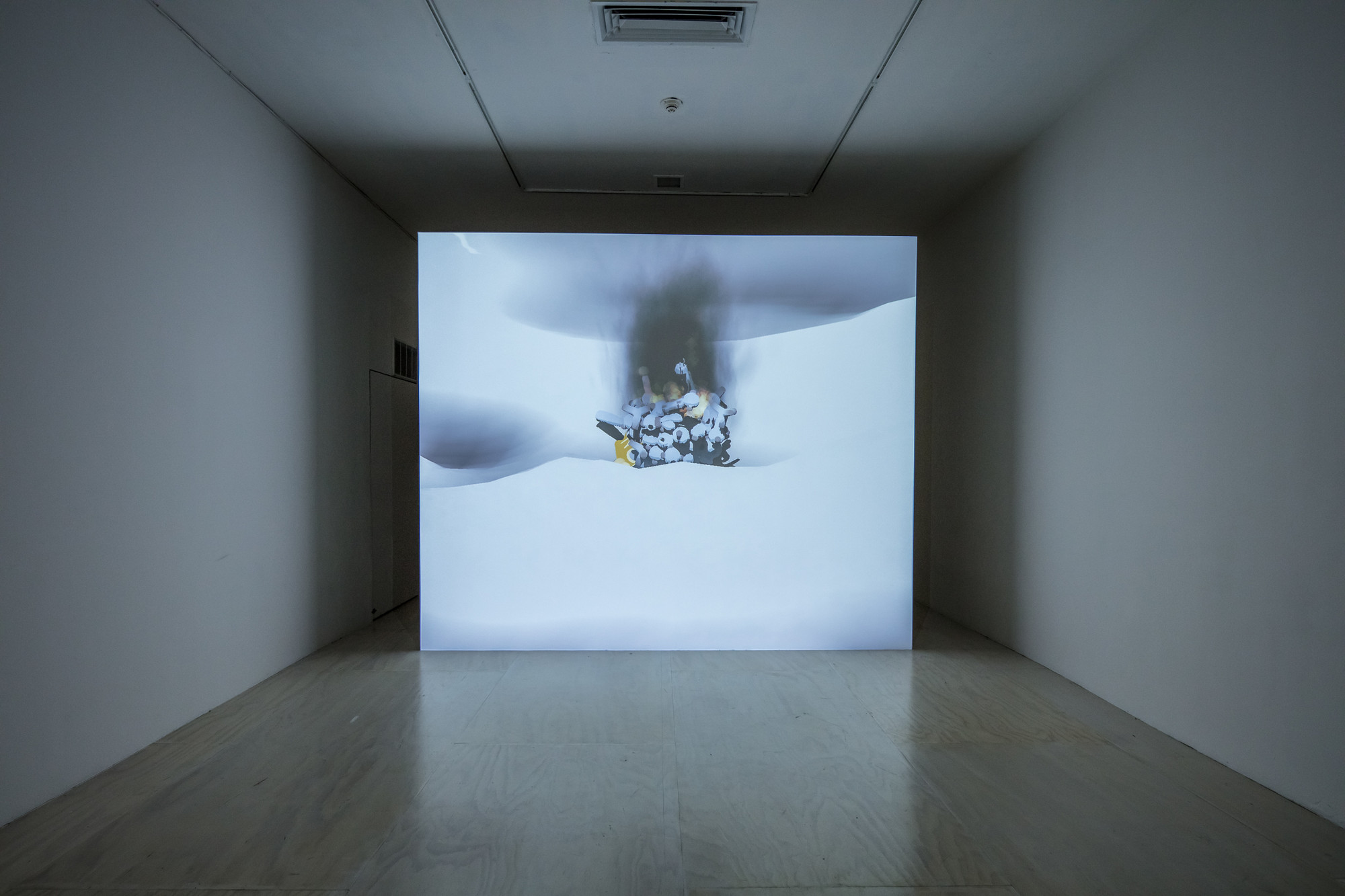 Installation view of the exhibition "Ian Cheng: Emissaries" | MoMA