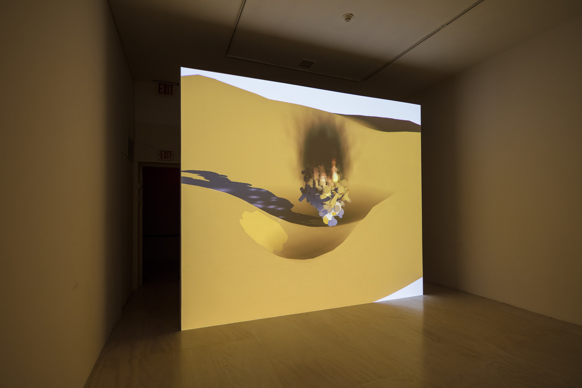 Installation view of the exhibition "Ian Cheng: Emissaries" | MoMA