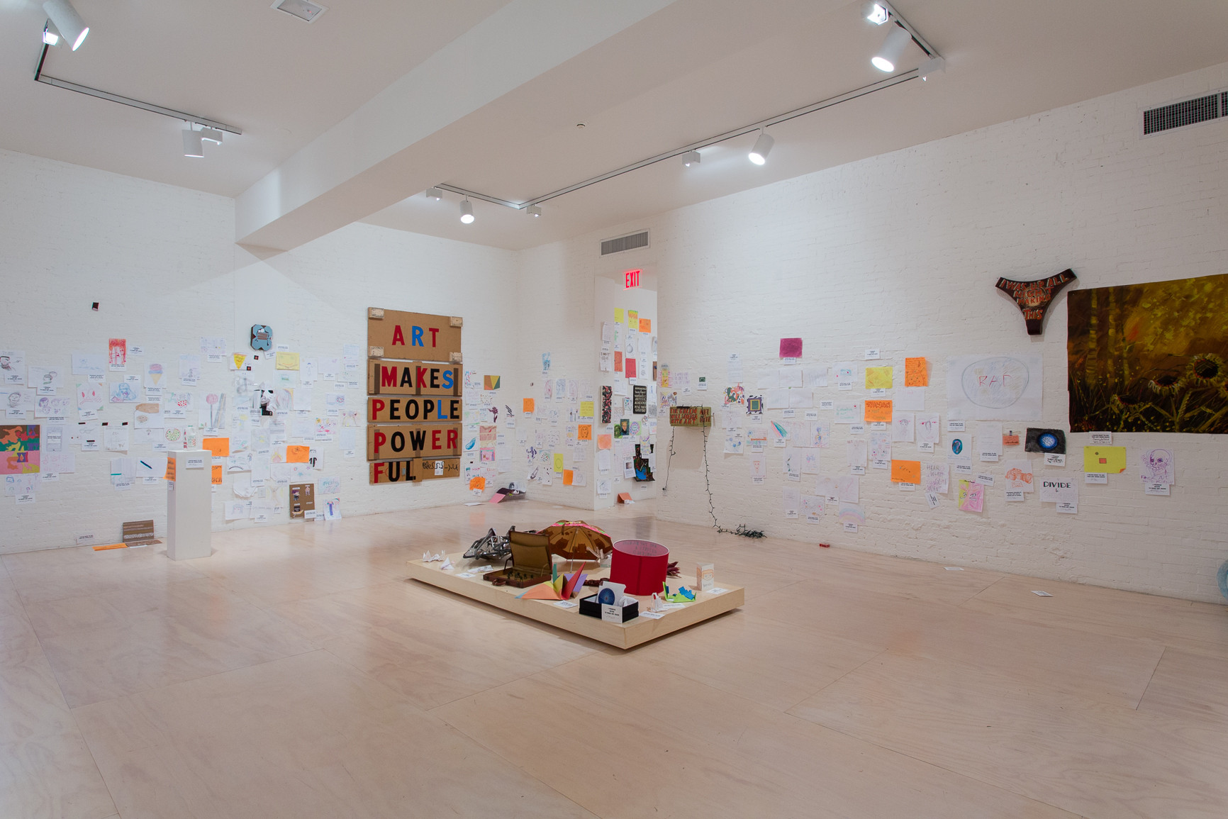 Installation view of the exhibition "Bob and Roberta Smith: Art Amnesty ...