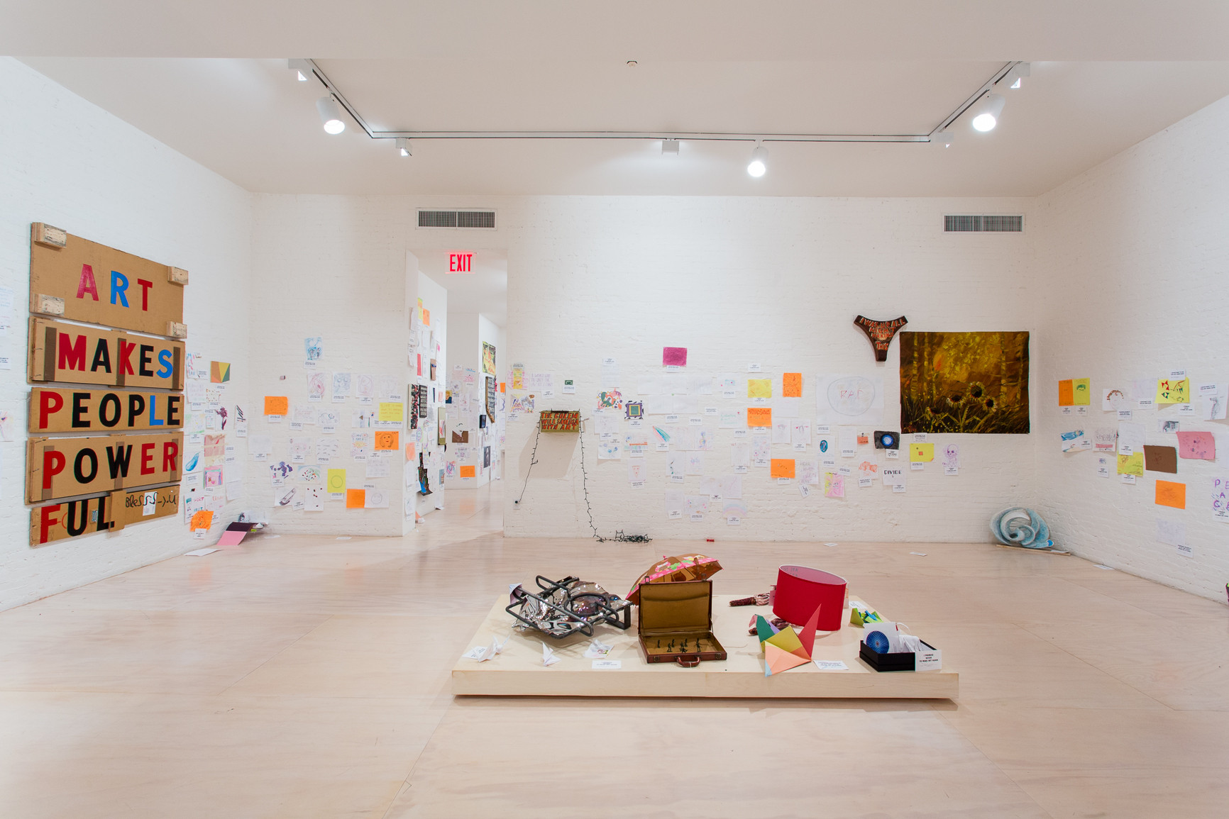 Installation view of the exhibition "Bob and Roberta Smith: Art Amnesty ...