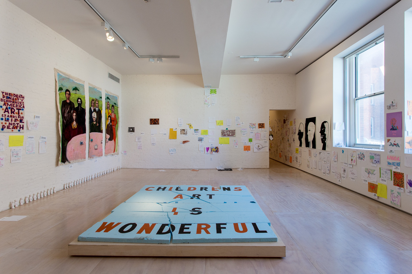 Installation view of the exhibition "Bob and Roberta Smith: Art Amnesty ...
