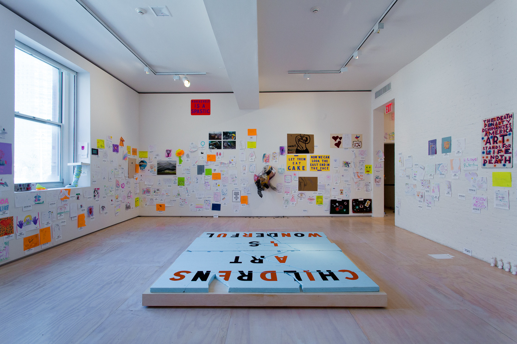 Installation view of the exhibition "Bob and Roberta Smith: Art Amnesty ...
