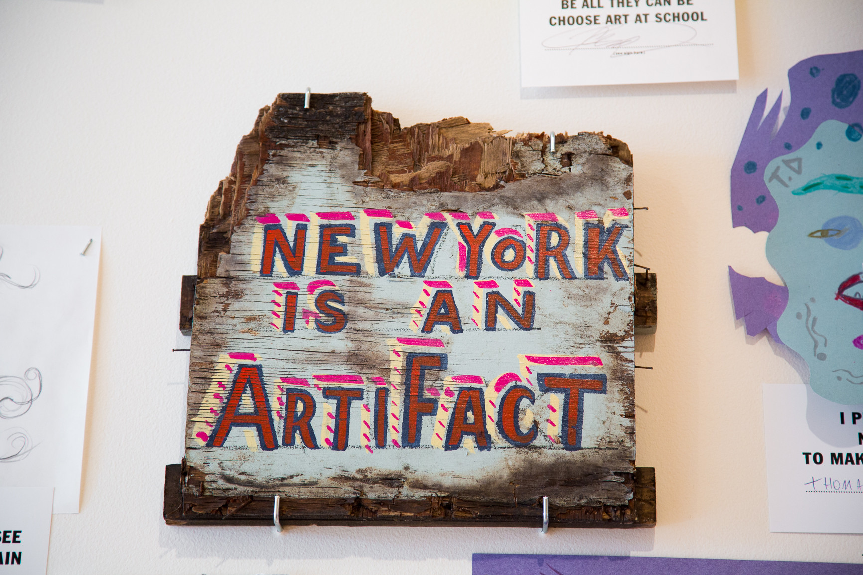 Installation view of the exhibition "Bob and Roberta Smith: Art Amnesty ...