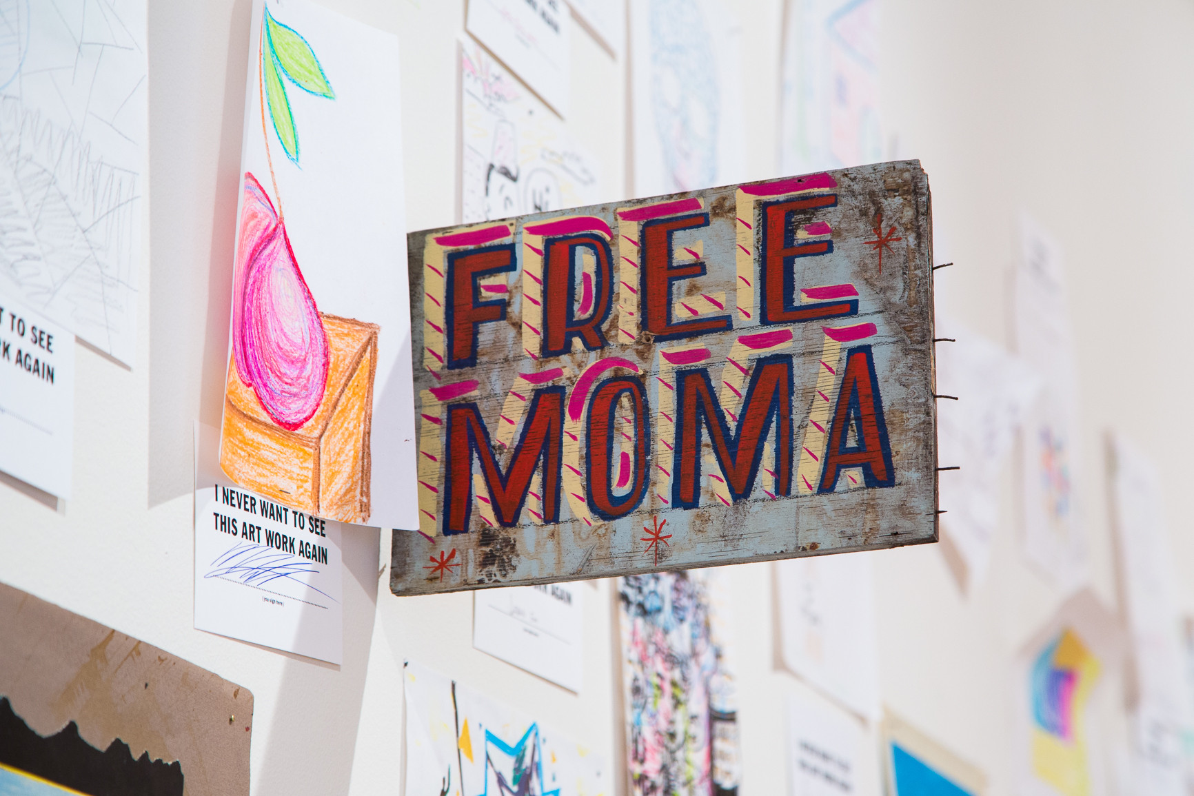 Installation view of the exhibition "Bob and Roberta Smith: Art Amnesty ...