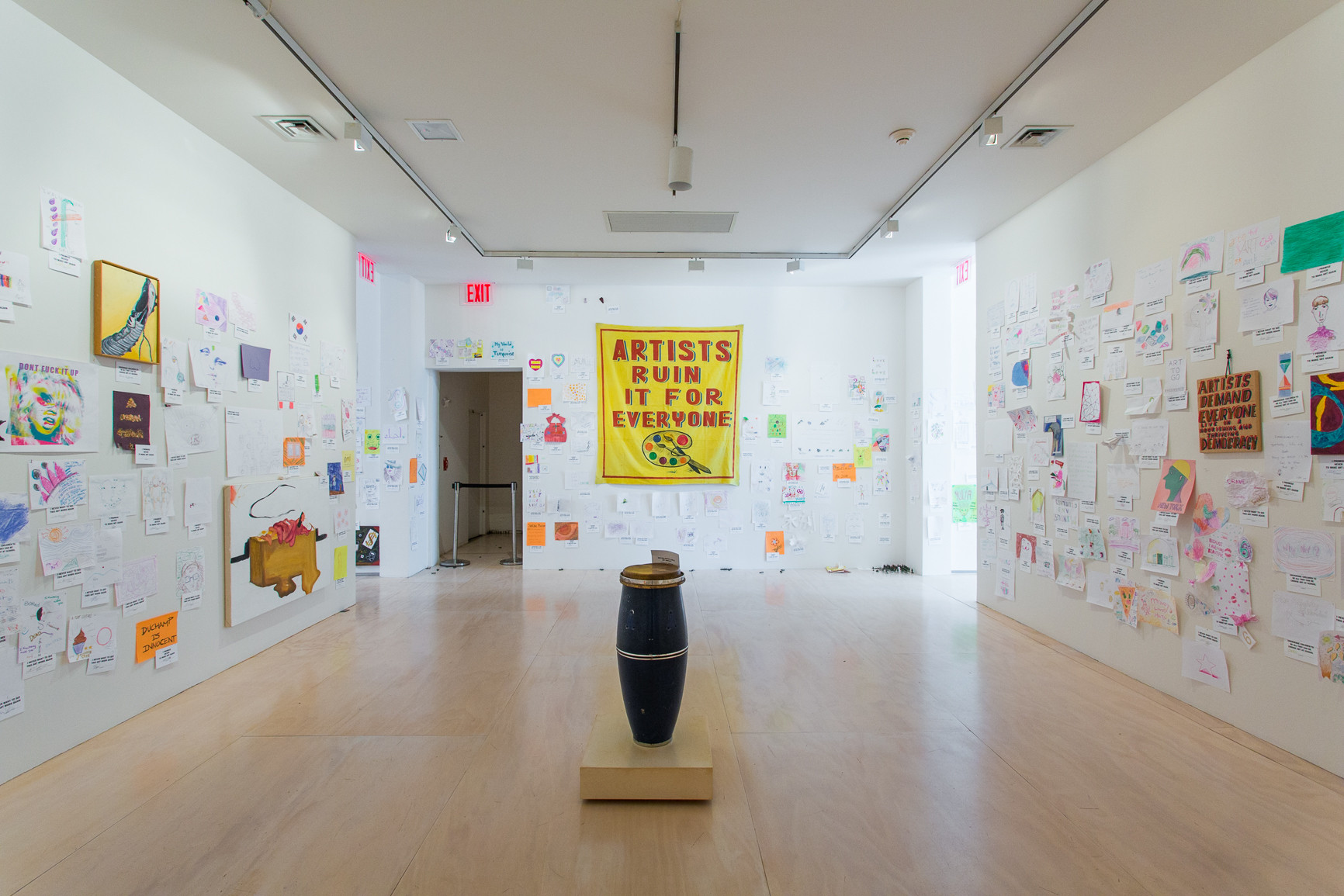 Installation view of the exhibition "Bob and Roberta Smith: Art Amnesty ...