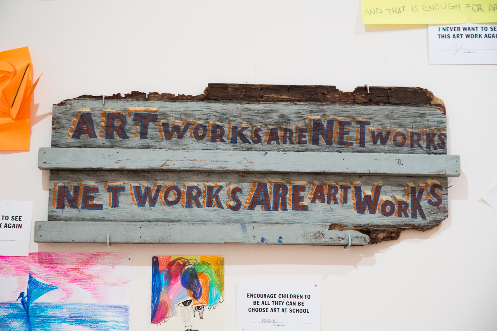 Installation view of the exhibition "Bob and Roberta Smith: Art Amnesty ...
