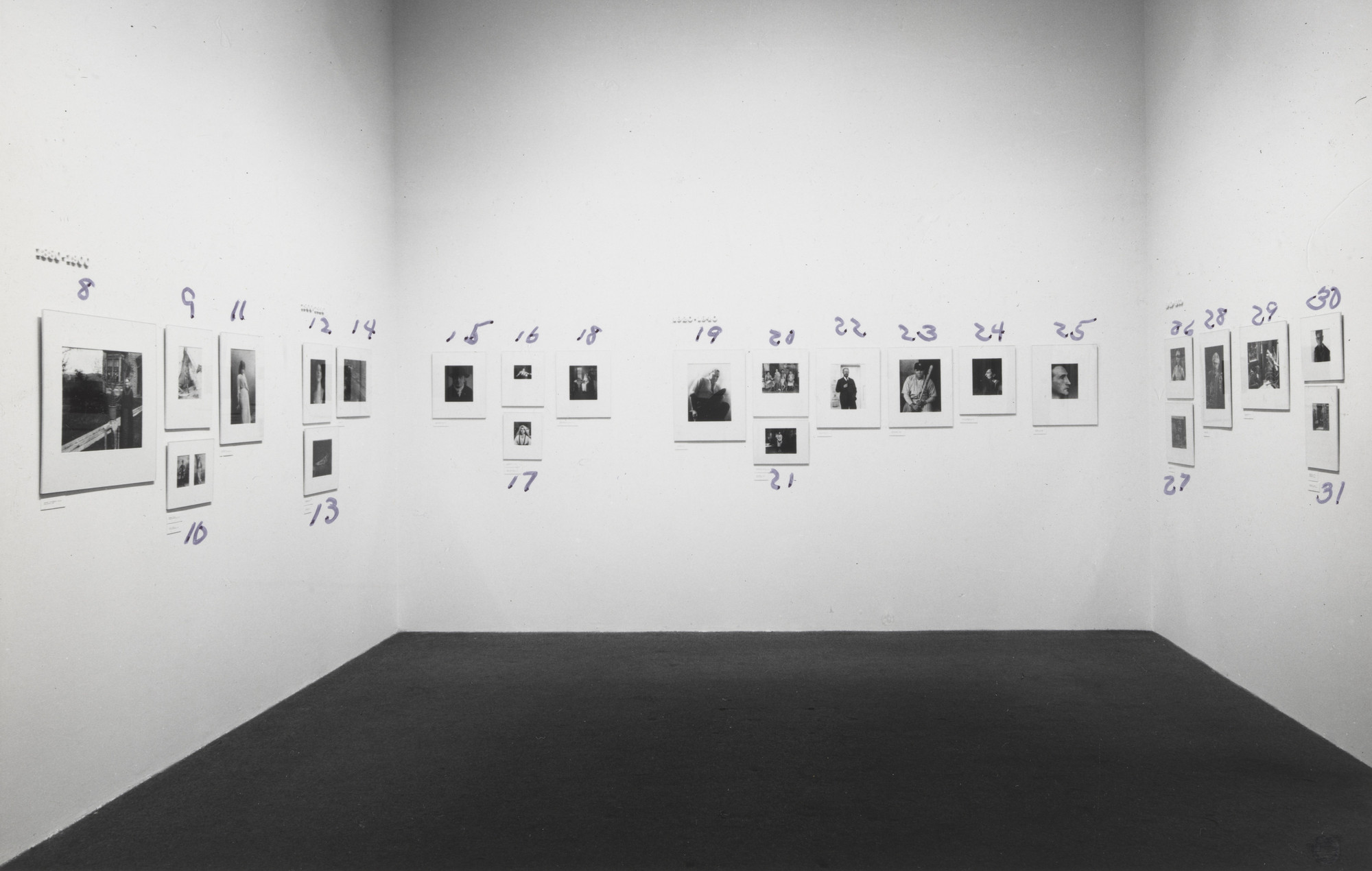 Installation view of the exhibition "Portrait Photographs" | MoMA