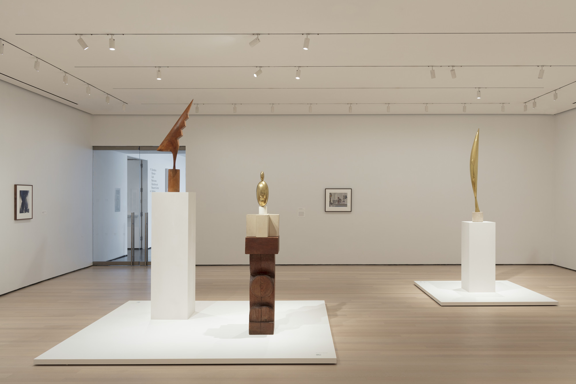 Installation view of the exhibition "Constantin Brancusi Sculpture" | MoMA