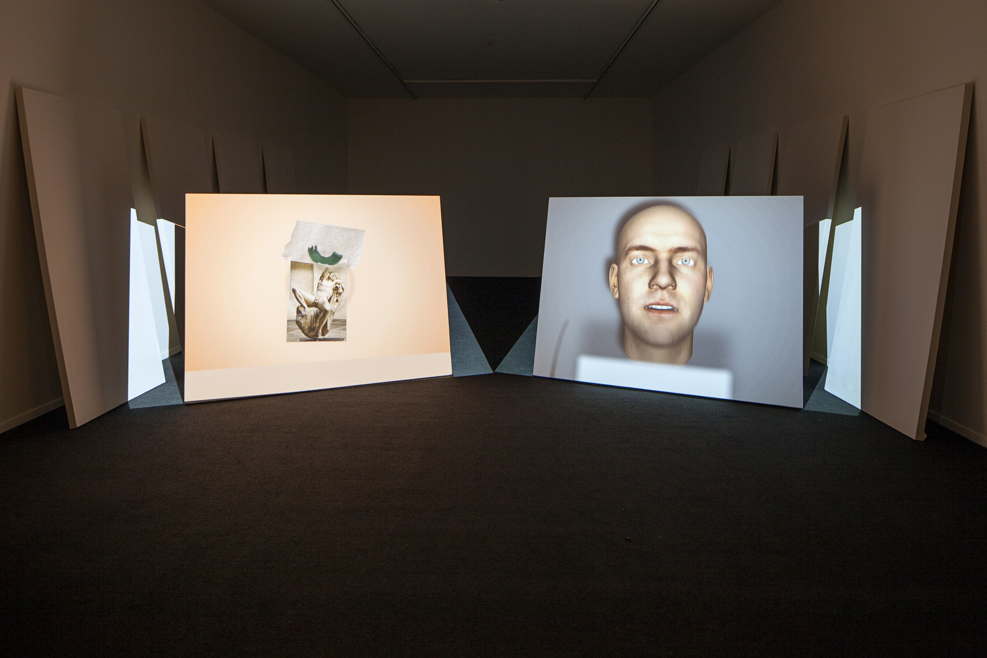 Installation view of the exhibition "Ed Atkins" | MoMA