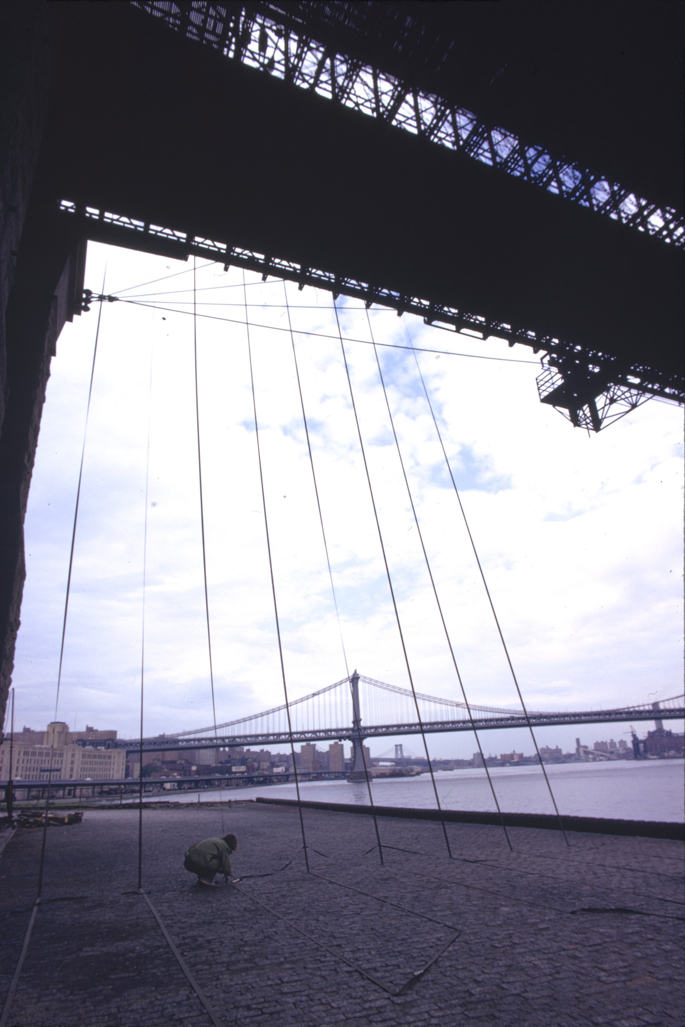 View of Dieter Froese's installation "Webbing Extension Piece" at the ...