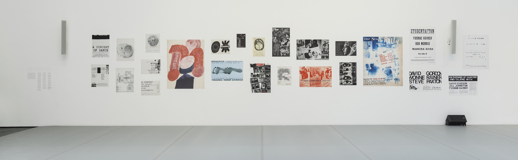 Installation view of the exhibition "Judson Dance Theater: The Work Is ...