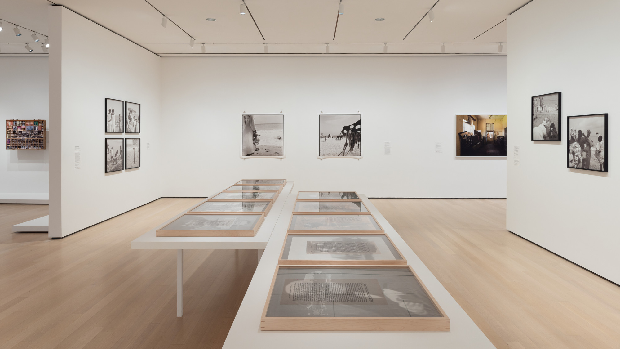 Installation view of the exhibition "New Photography 2023: Kelani Abass, Akinbode Akinbiyi ...