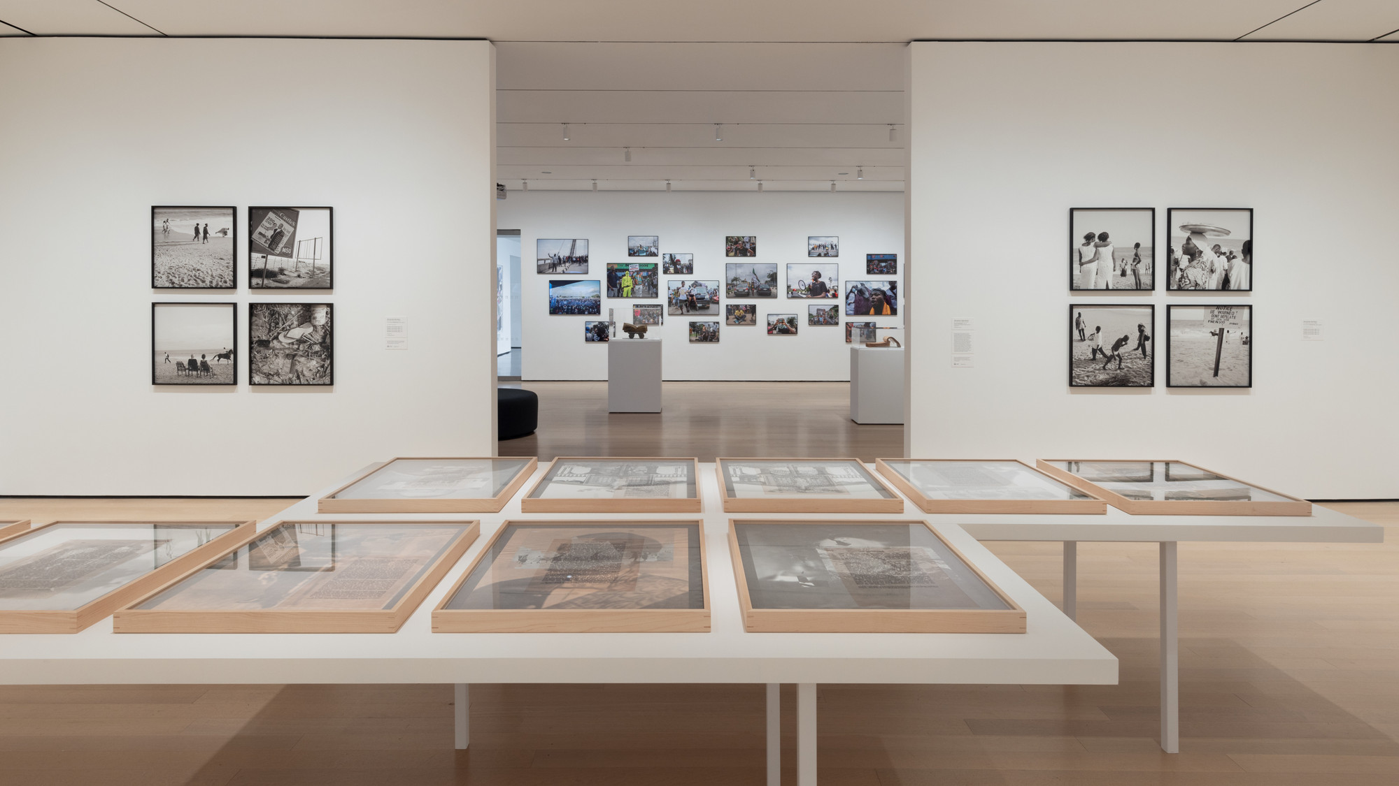 Installation view of the exhibition "New Photography 2023: Kelani Abass, Akinbode Akinbiyi ...