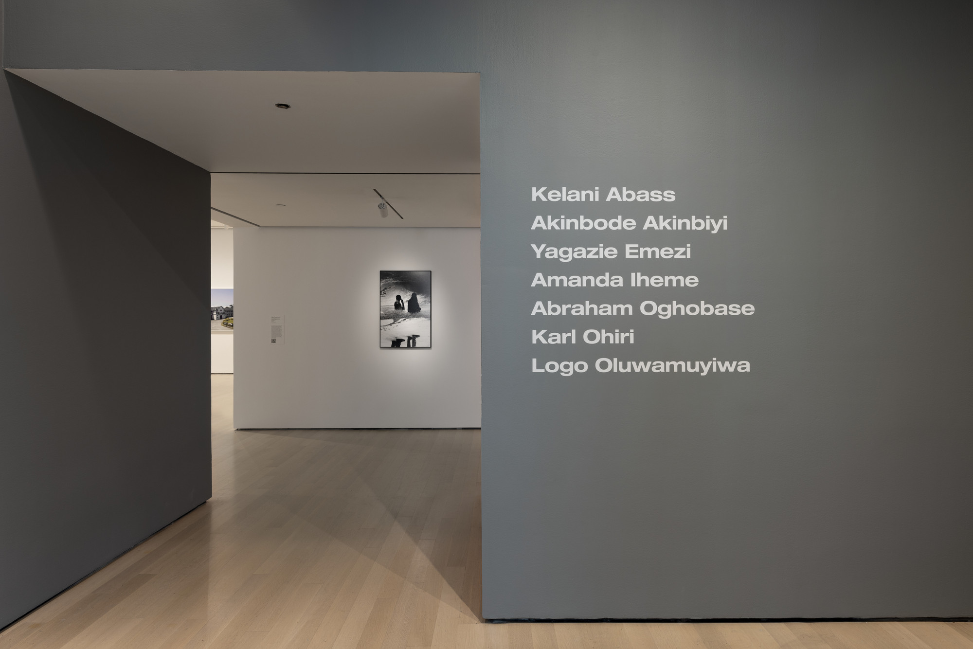 Installation view of the exhibition "New Photography 2023: Kelani Abass ...