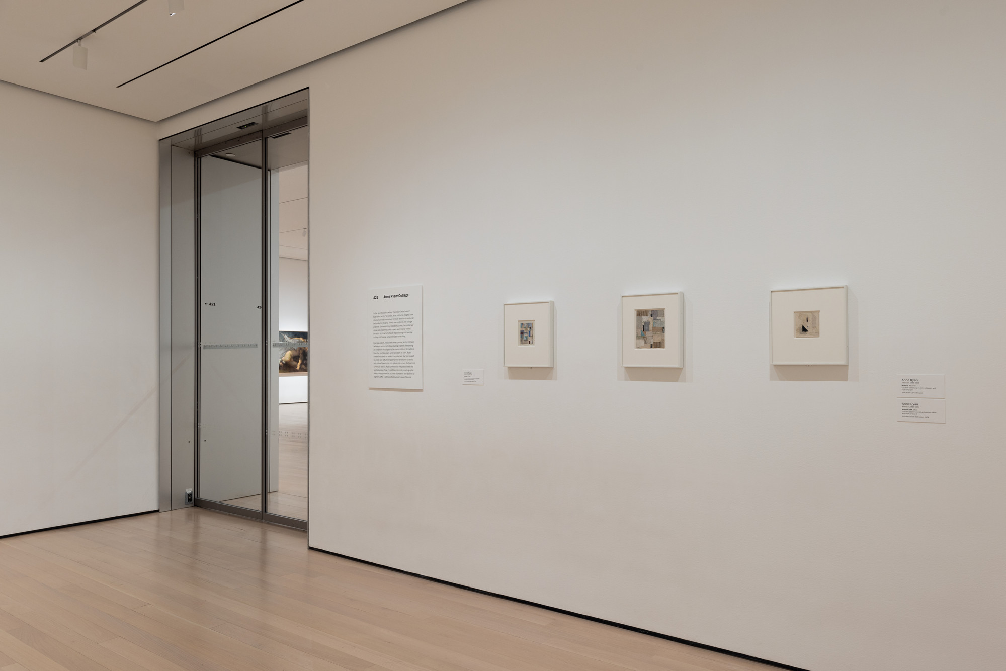 Installation view of the gallery "Anne Ryan: Collage" in the exhibition ...