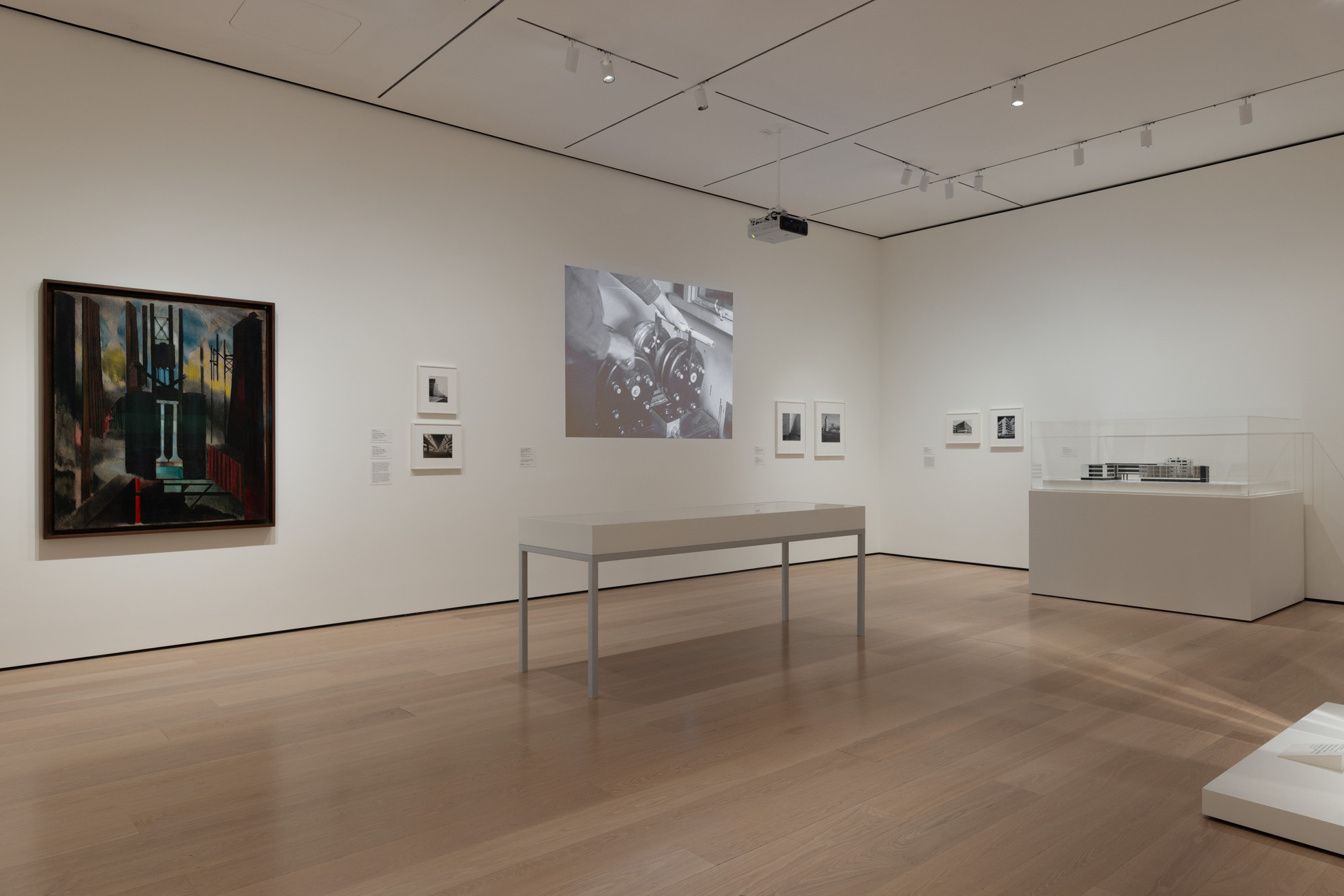 Installation view of the gallery "Architecture in the Age of Industry ...