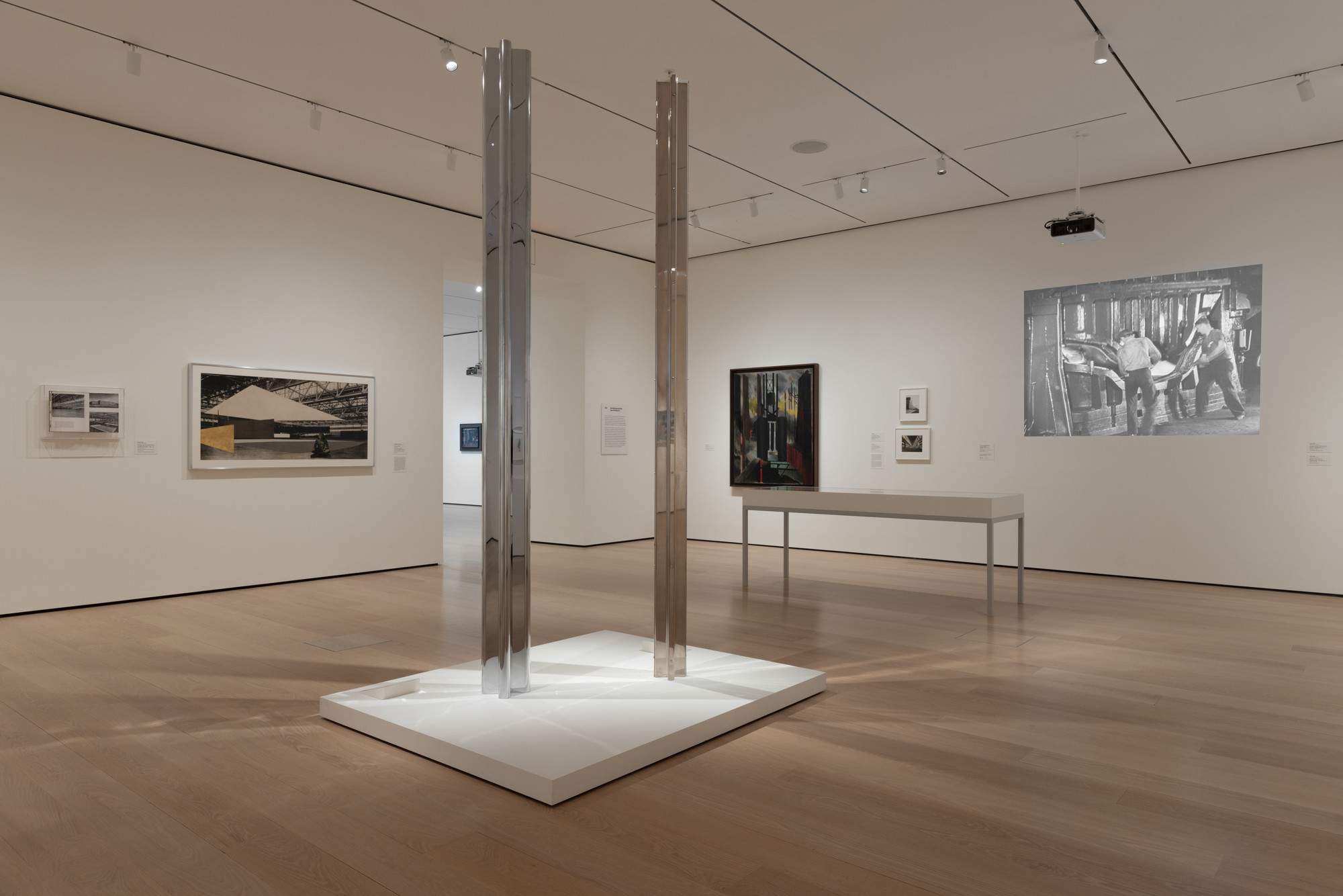 Installation view of the gallery "Architecture in the Age of Industry ...