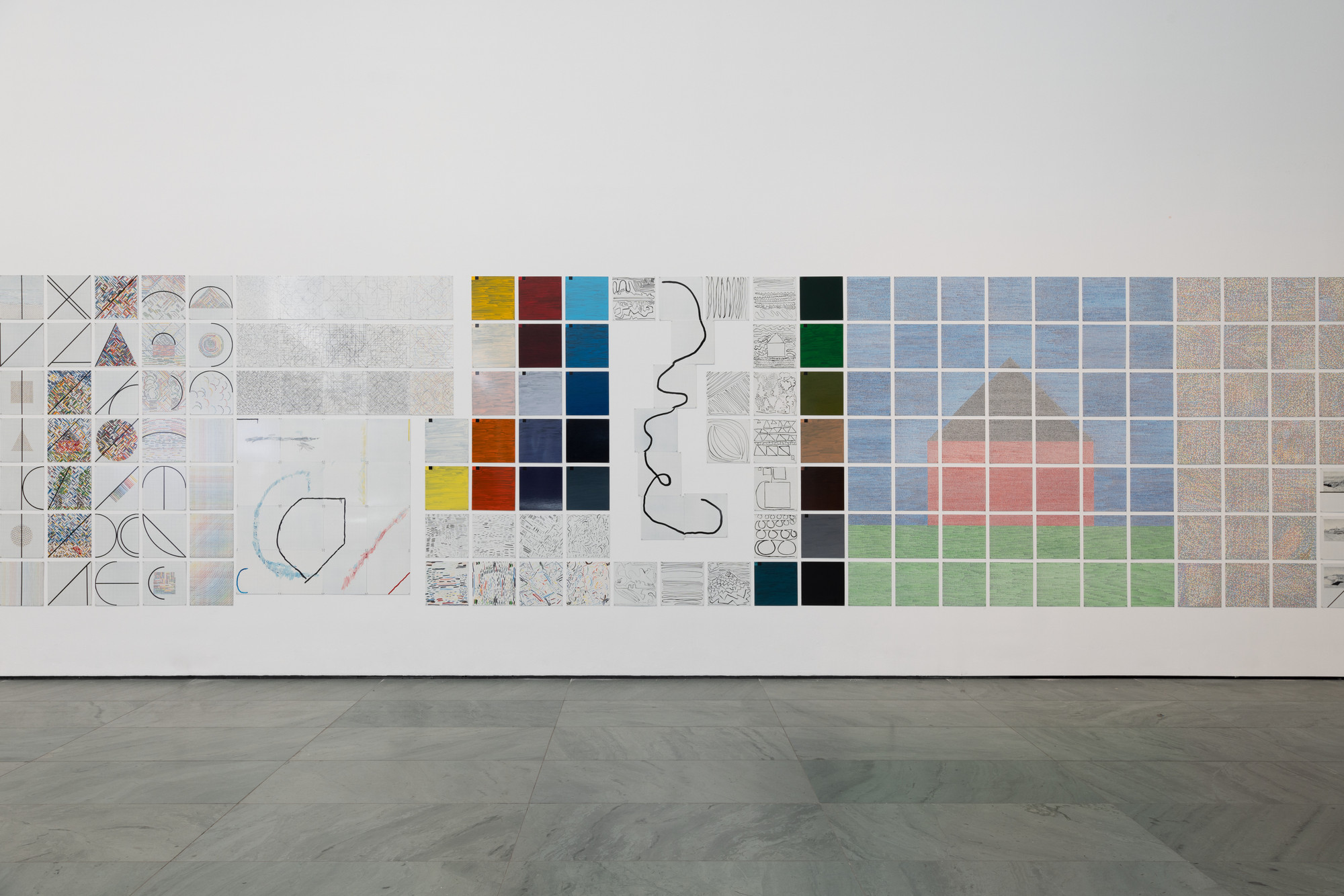 Installation view of the exhibition "Jennifer Bartlett: Rhapsody" | MoMA