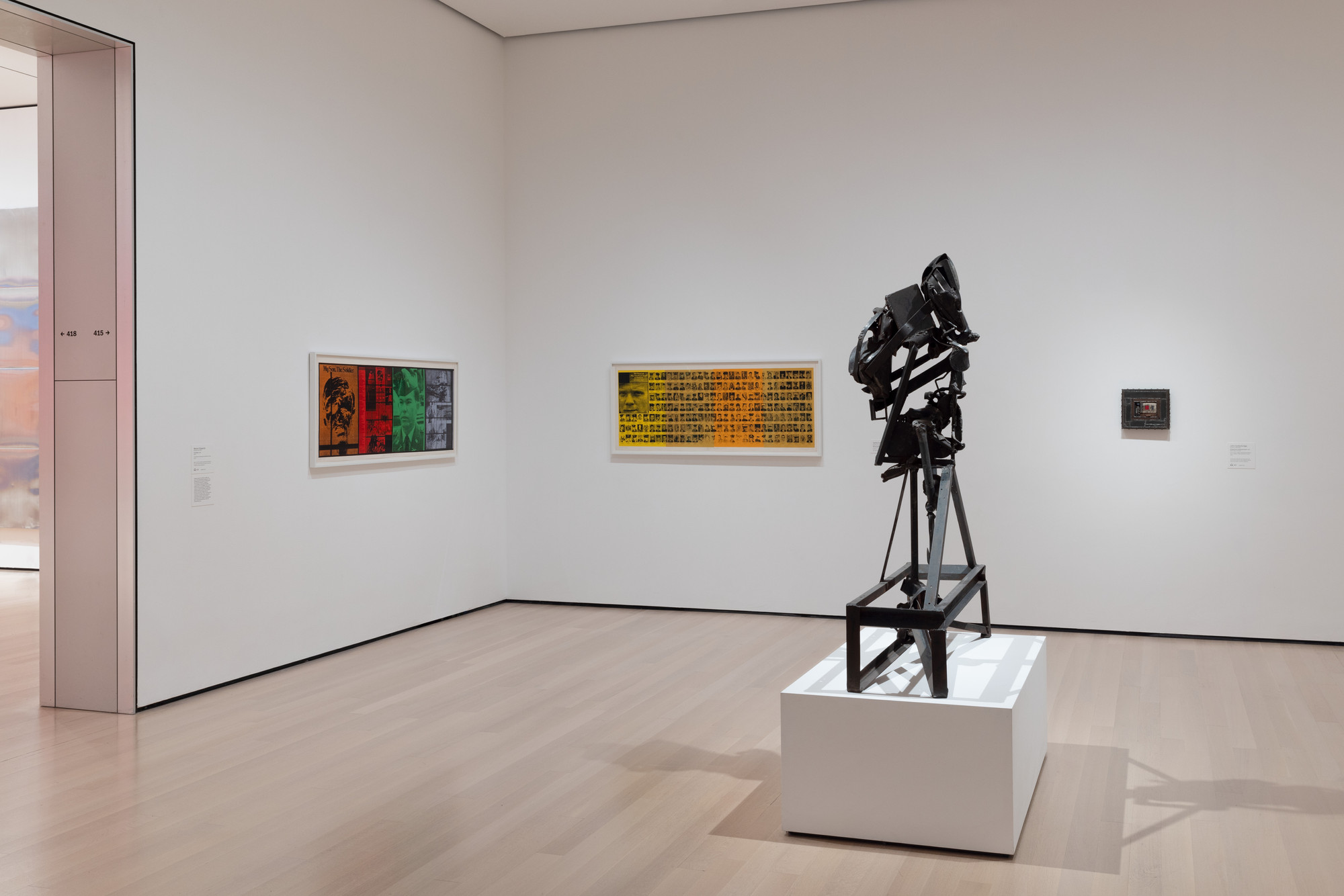 Installation view of the gallery "Divided States of America" in the ...