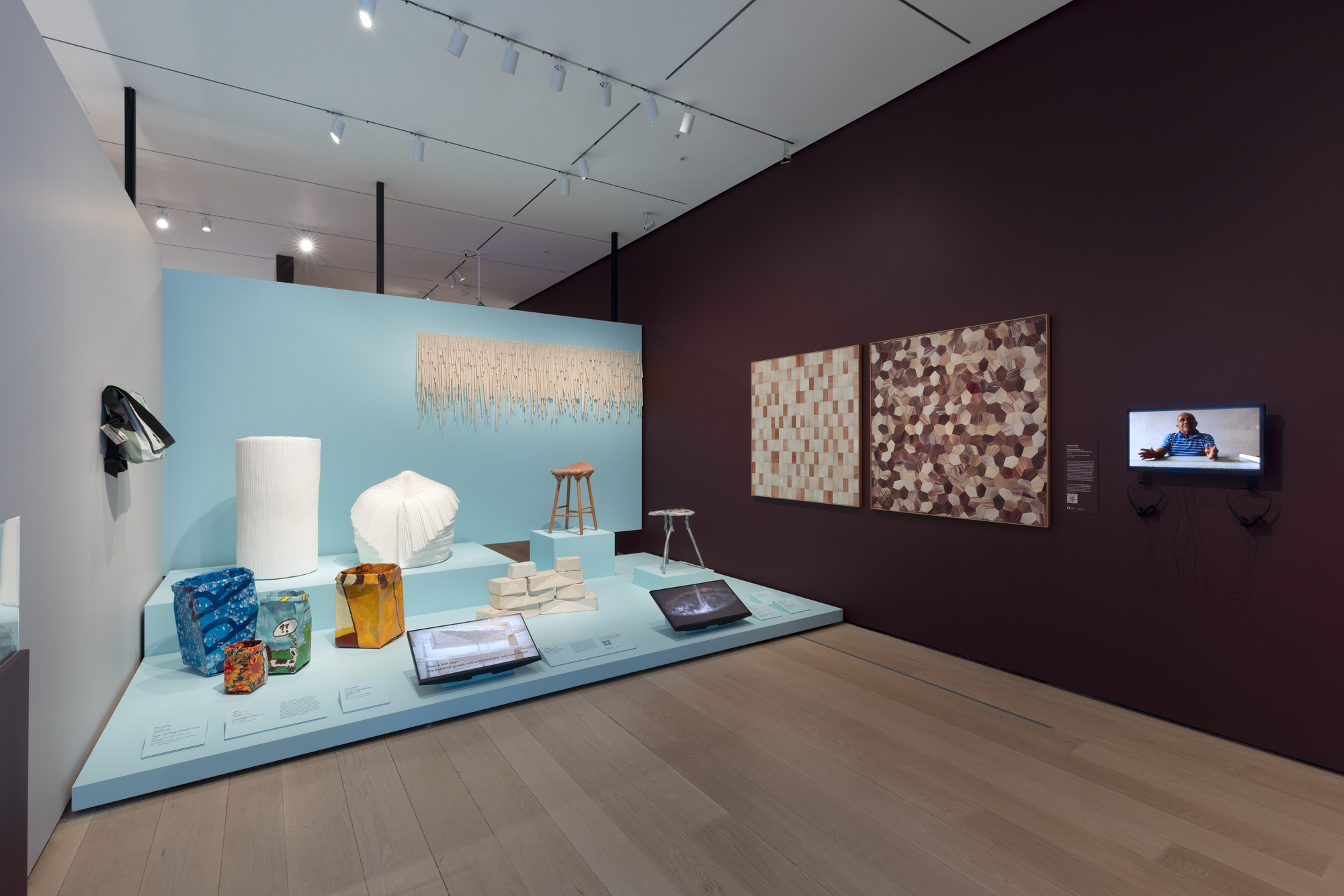 Installation view of the exhibition “Life Cycles: The Materials of ...