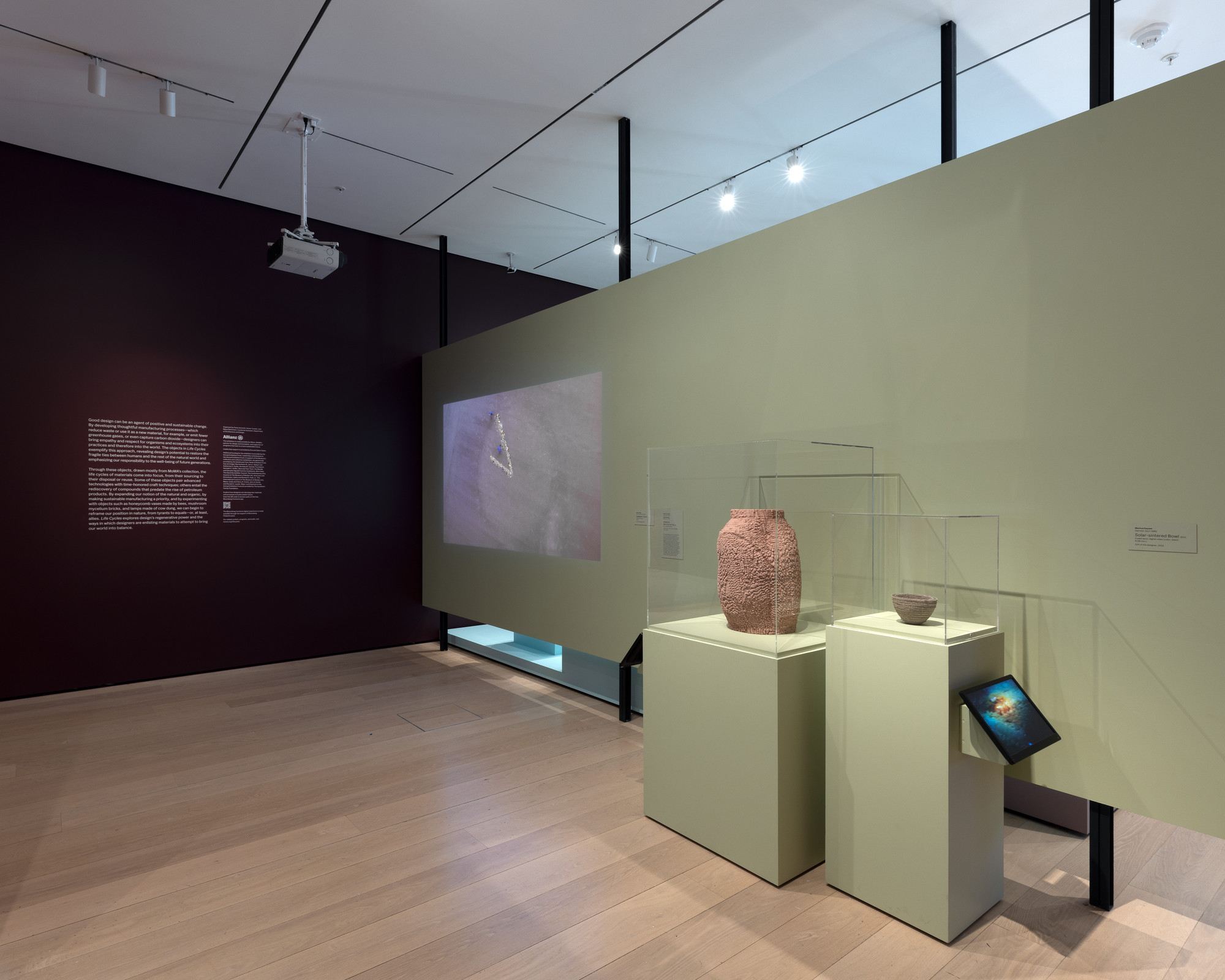 Installation view of the exhibition “Life Cycles: The Materials of ...