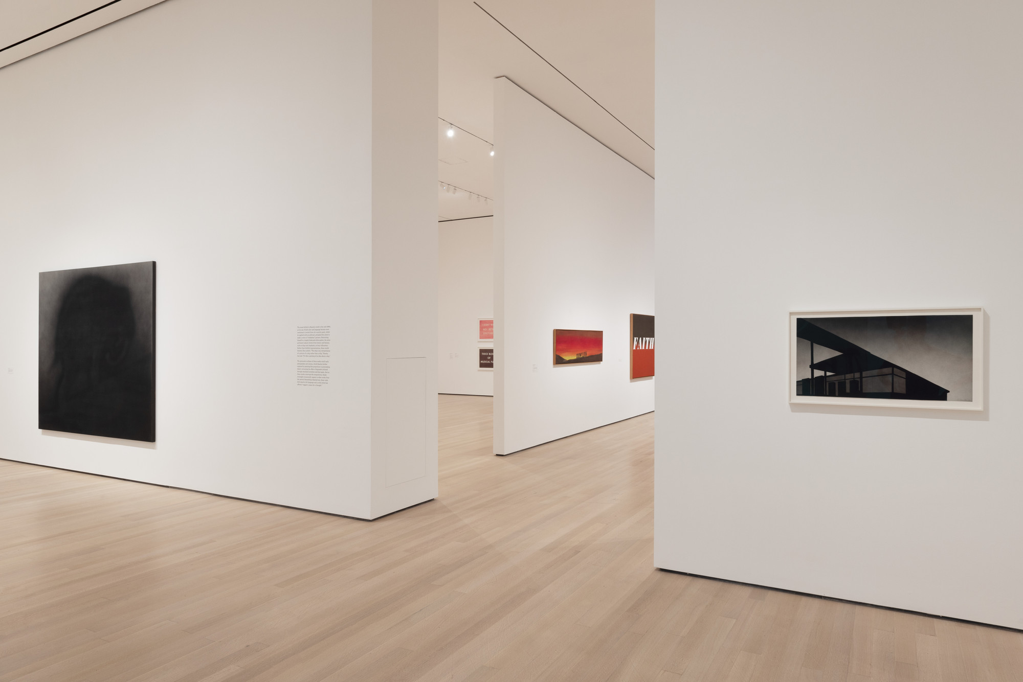 Installation view of the exhibition “ED RUSCHA / NOW THEN" | MoMA