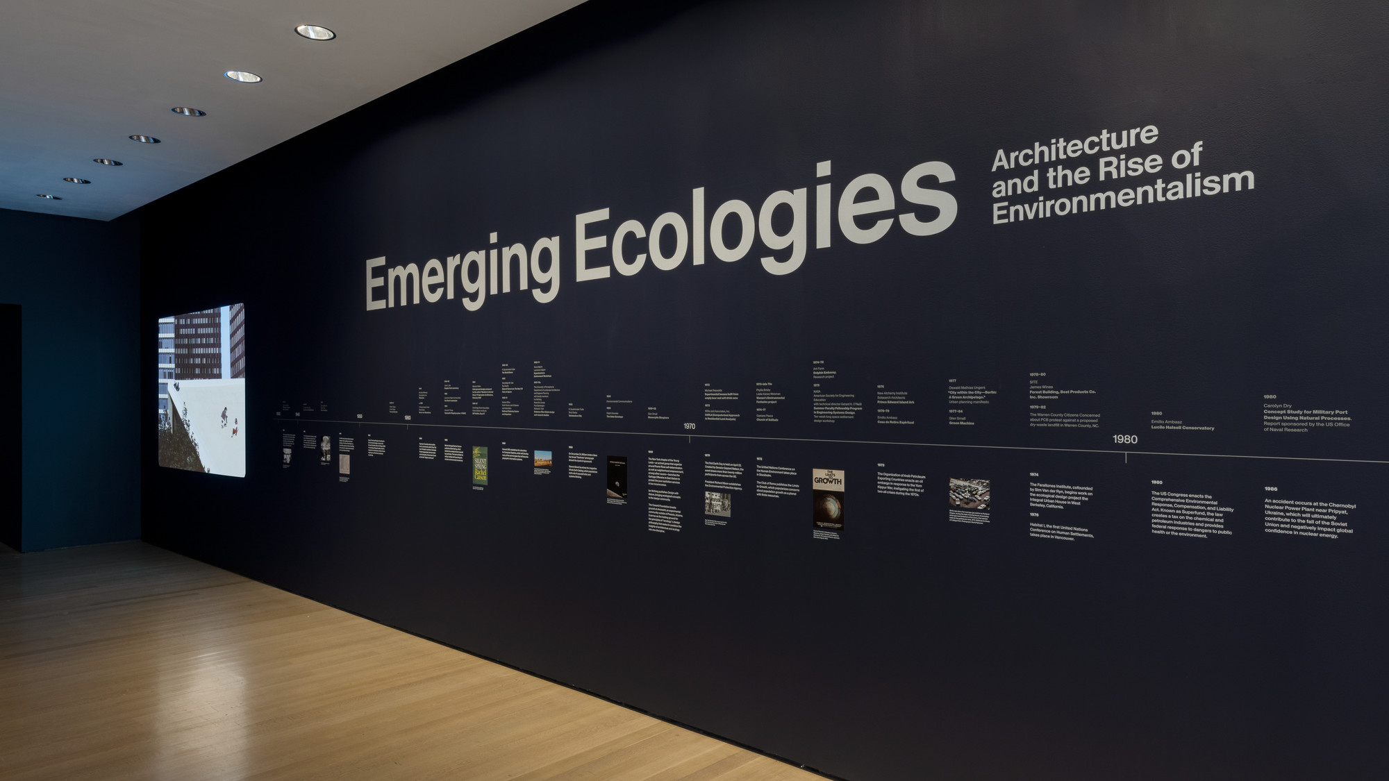 Installation view of the exhibition “Emerging Ecologies: Architecture ...