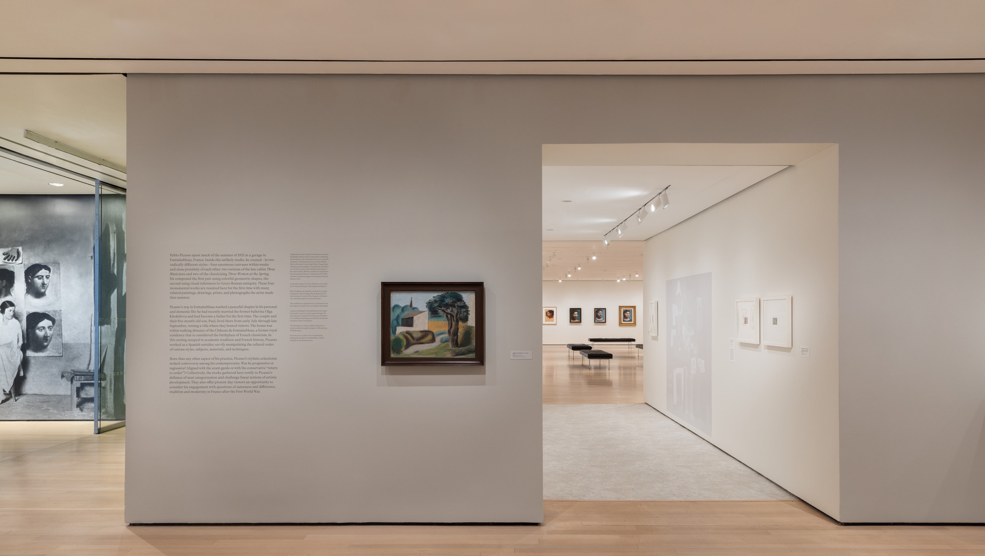 Installation view of the exhibition “Picasso in Fontainebleau" | MoMA