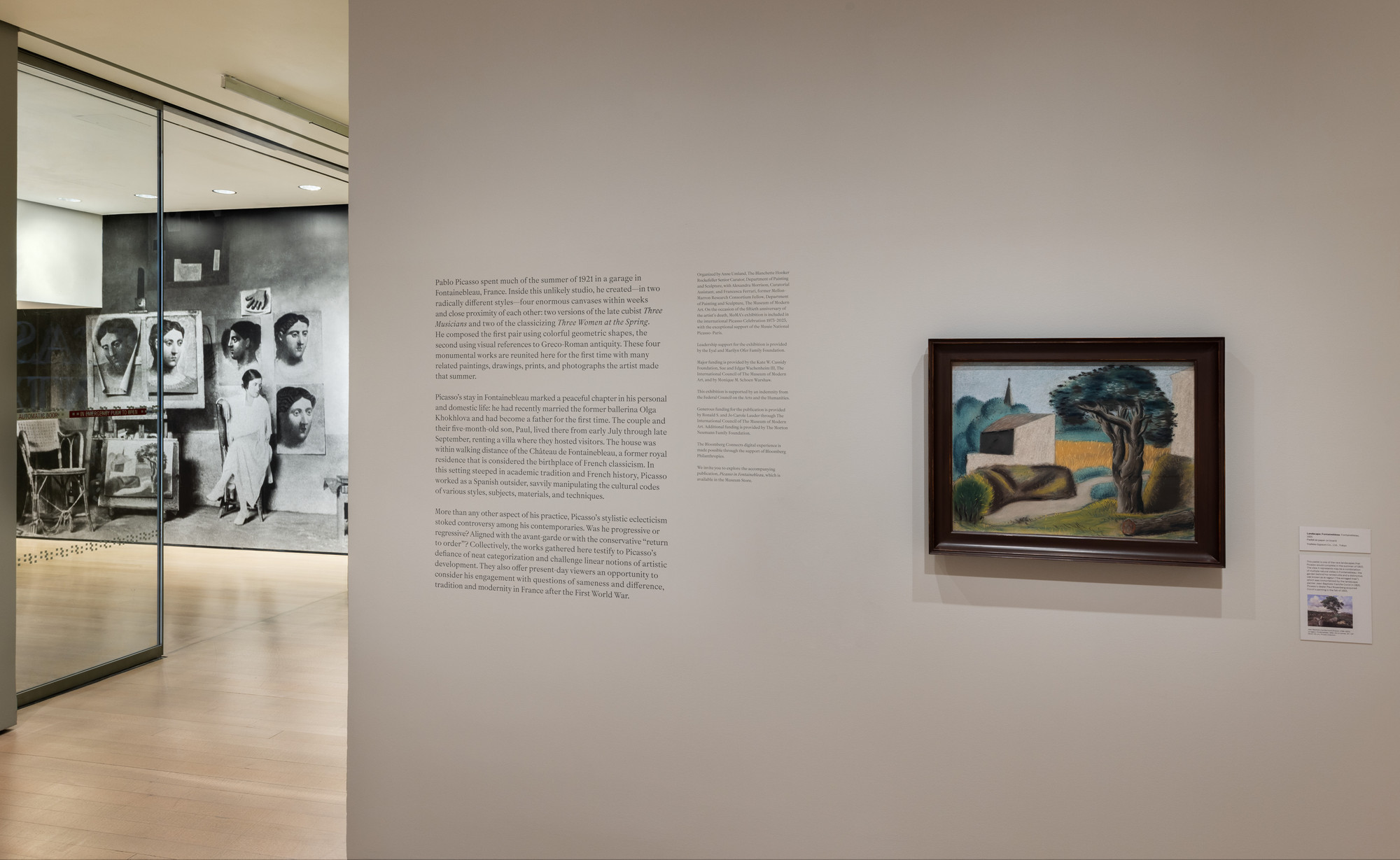 Installation view of the exhibition “Picasso in Fontainebleau" | MoMA
