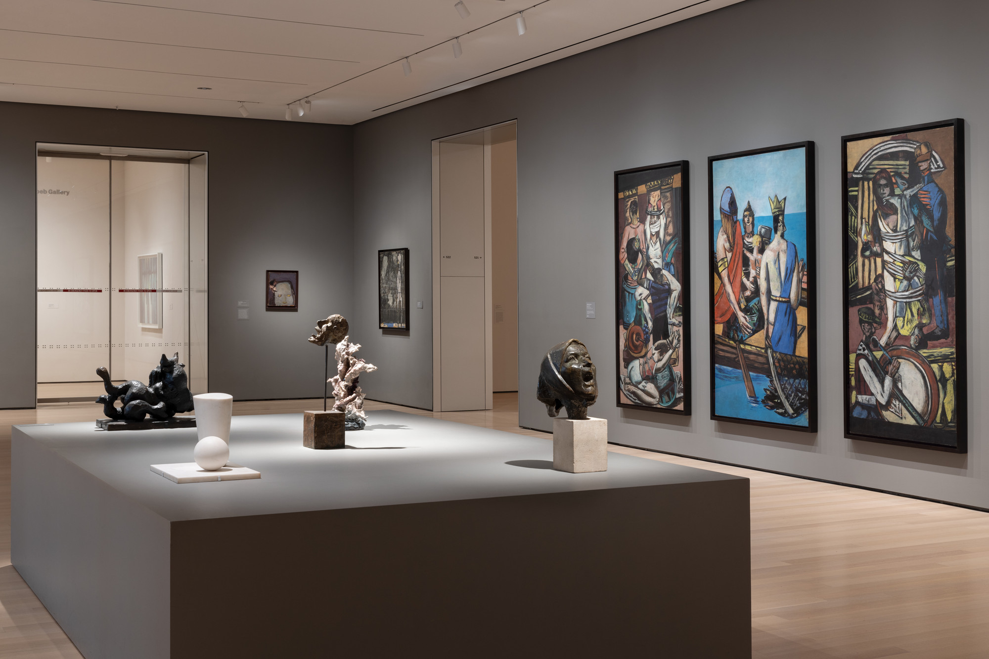 Installation view of the gallery "Responding to War" in the exhibition ...