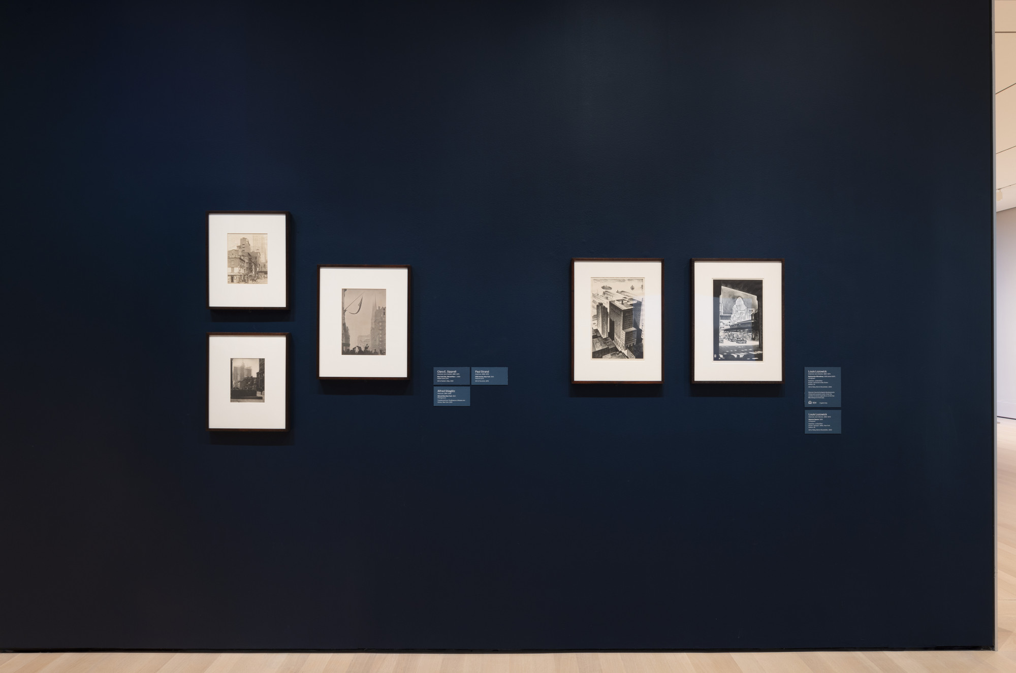 Installation view of the gallery "The City as Spectacle" in the ...