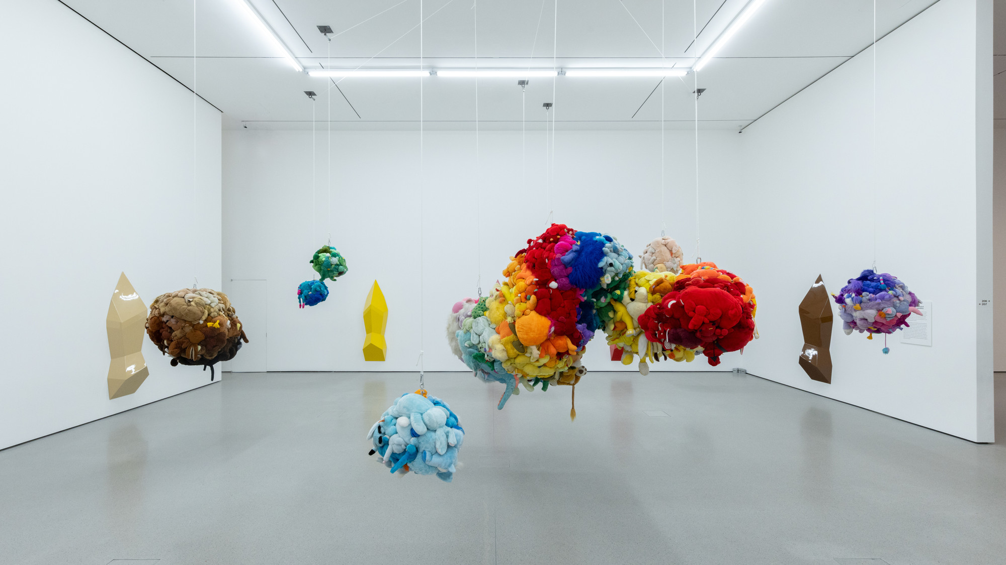 Installation view of the gallery "Mike Kelley’s Deodorized Central Mass ...