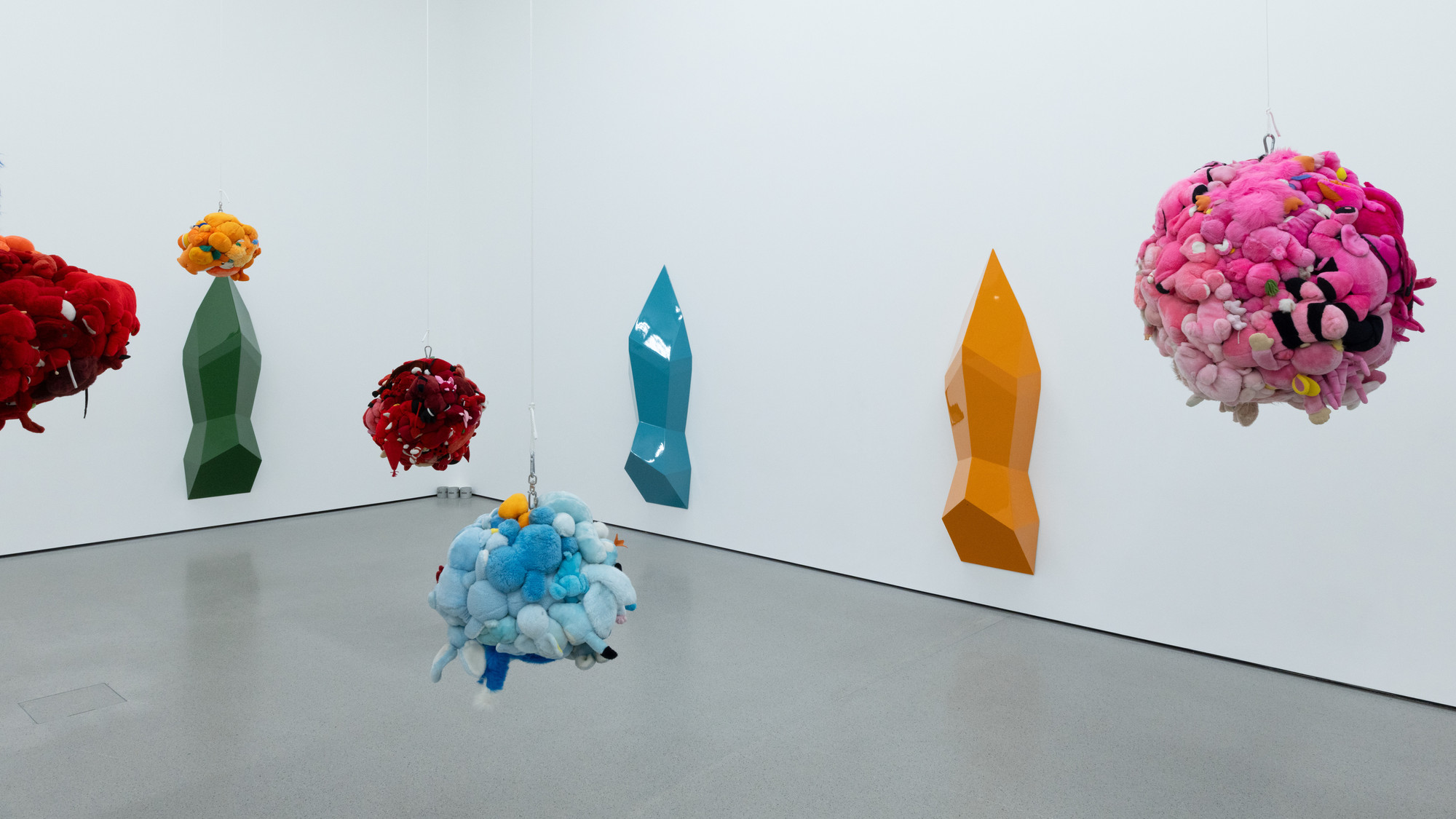 Installation view of the gallery "Mike Kelley’s Deodorized Central Mass ...